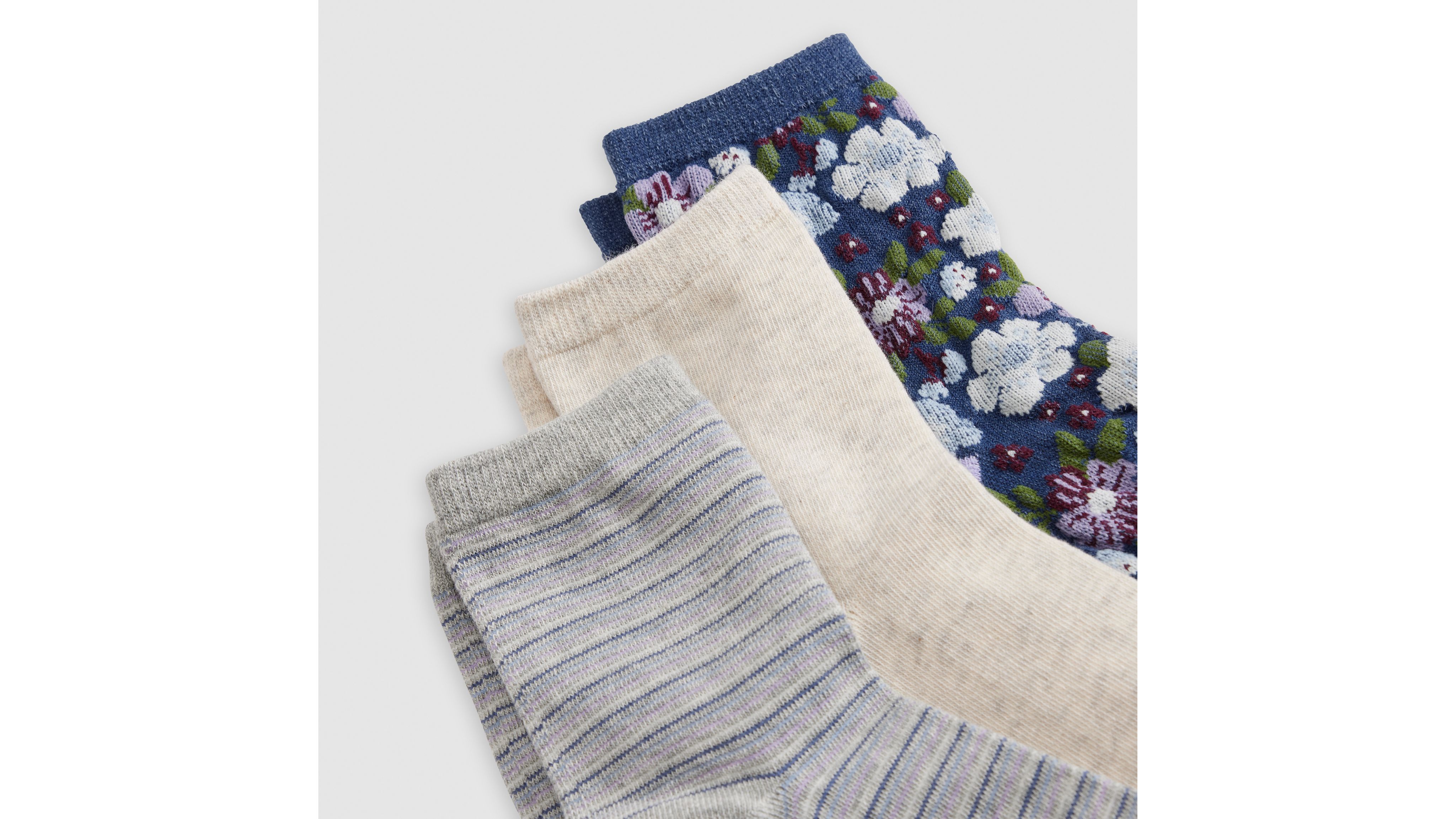 Textured Floral Crew Cut Socks - Multi-color | Levi's® US
