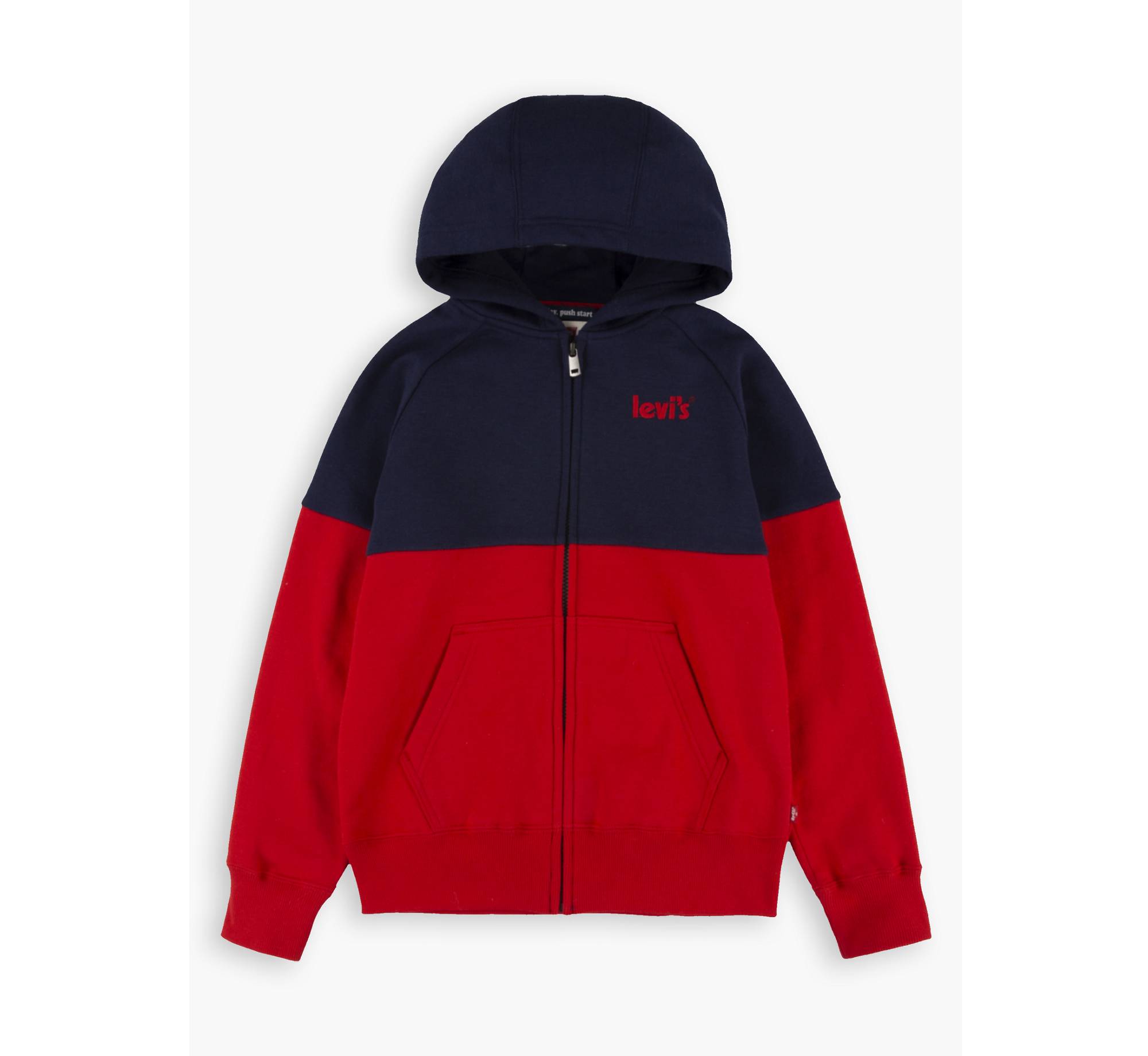 Levi's® Varsity Colorblocked Big Boys Hoodie S-xl - Blue | Levi's® US Levi's® Varsity Colorblocked Big Boys Hoodie S-xl - Blue | Levi's® US