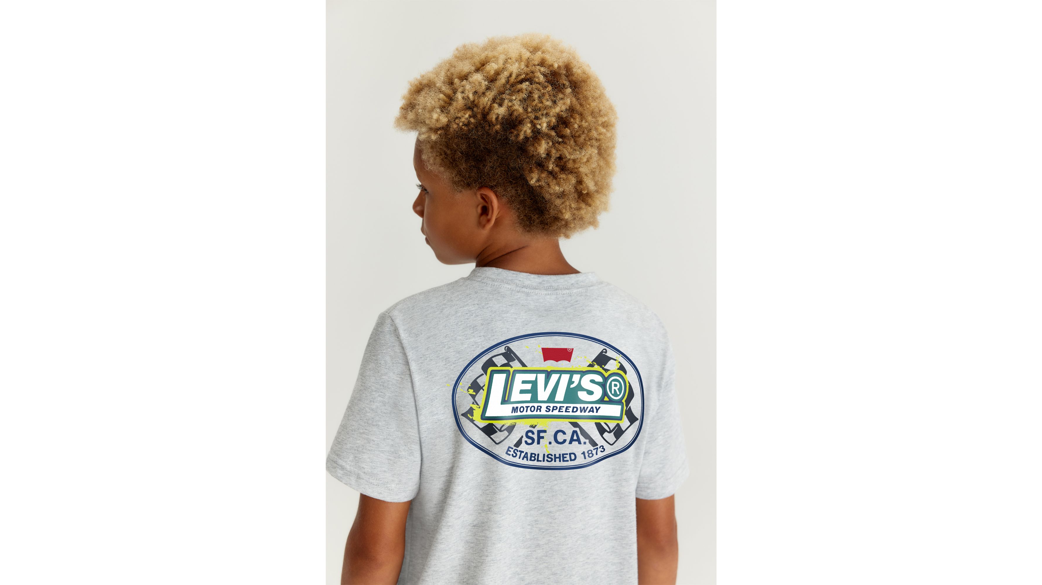 Racing Flag Tee Big Boys 8-20 - Grey | Levi's® US