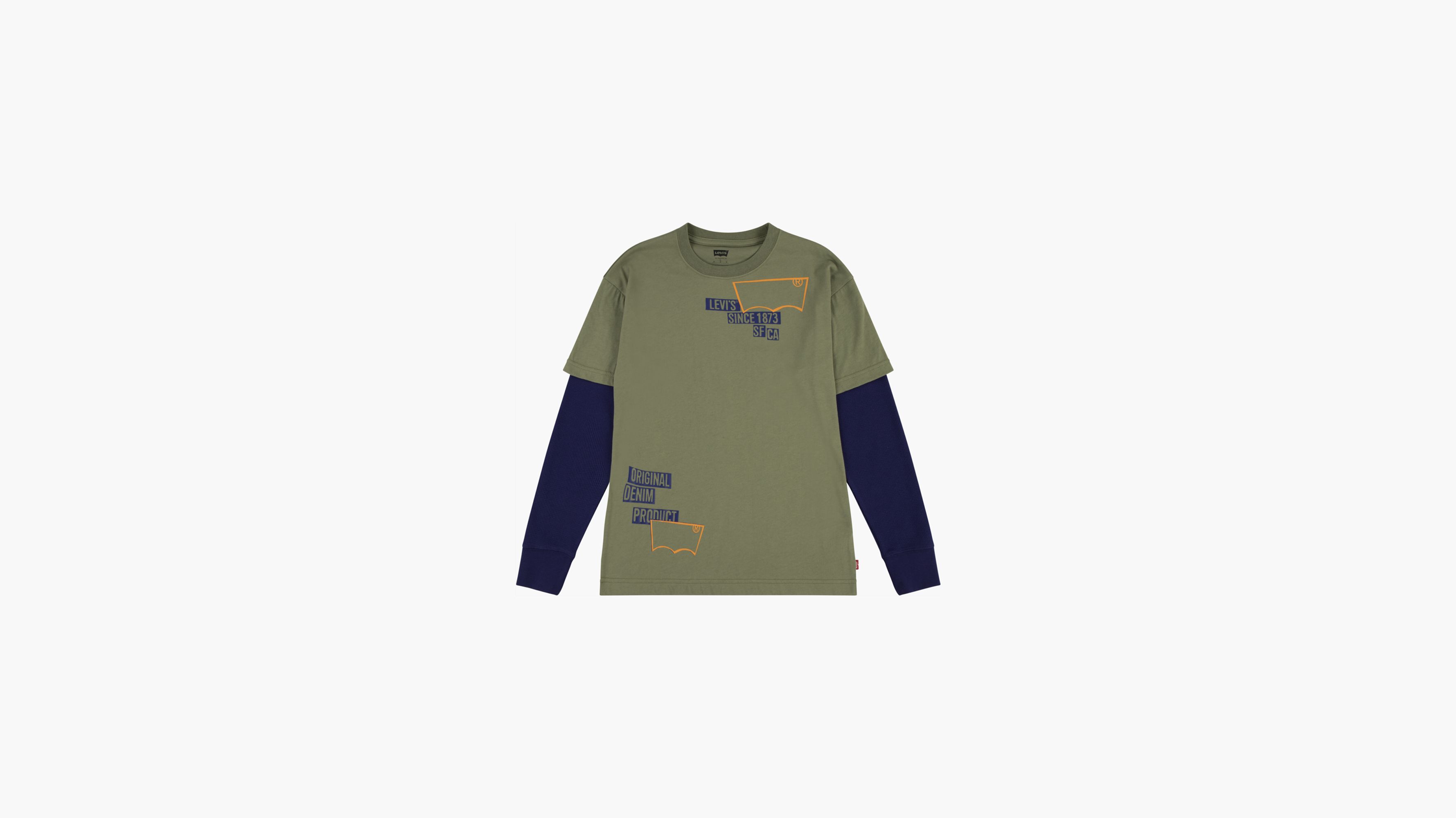 Long Sleeve 2fer T-shirt Little Boys 4-7 - Green | Levi's® US