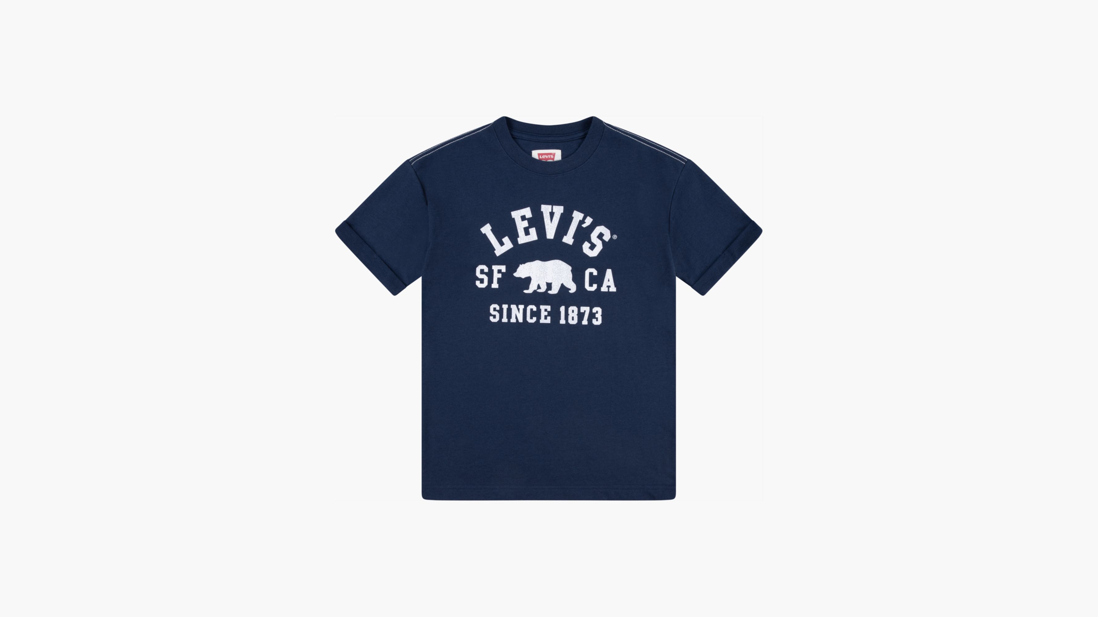Rolled Cuff Tee Little Boys 4-7x - Blue | Levi's® US