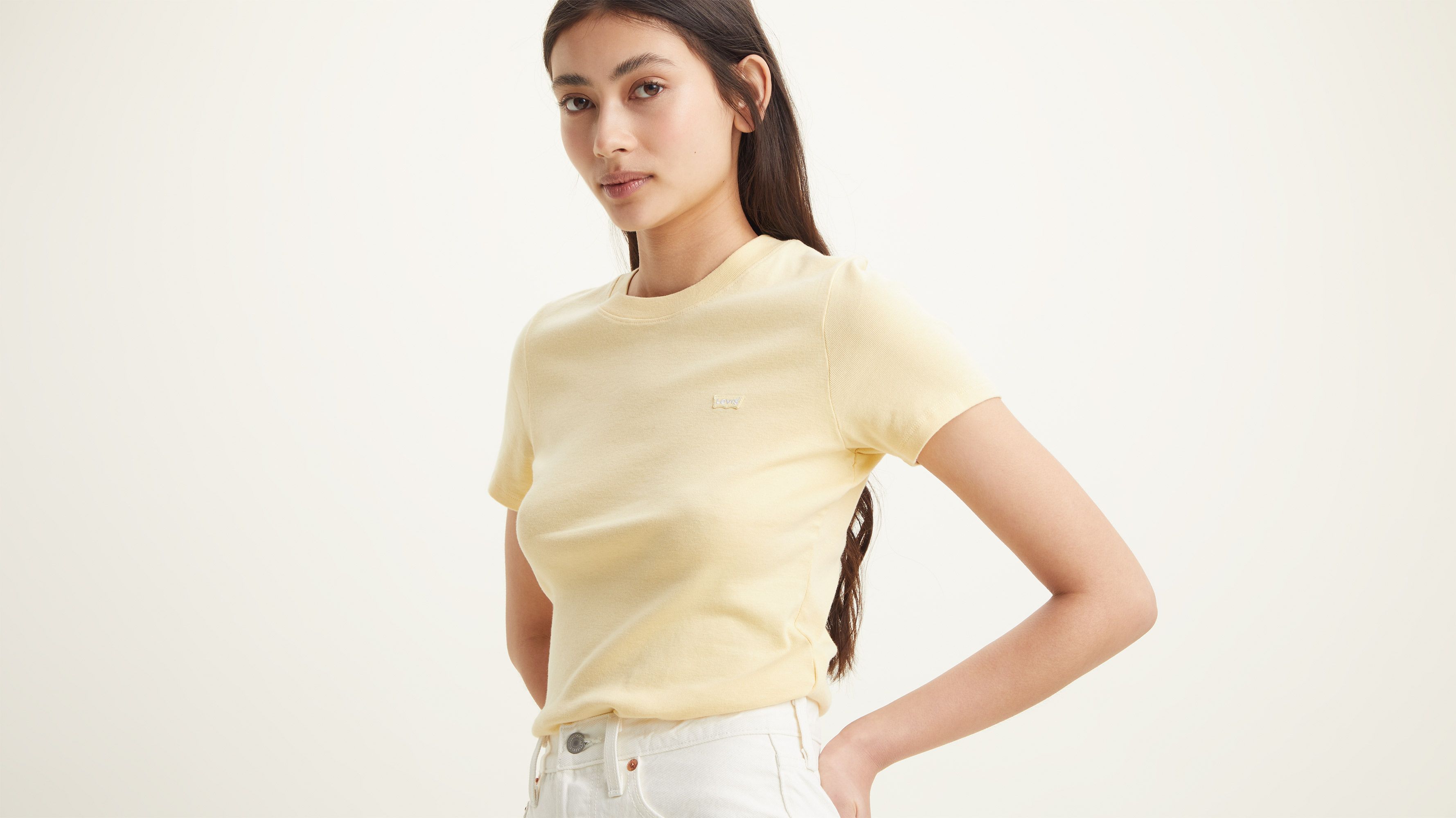 Short Sleeve Rib Baby T-shirt - Yellow | Levi's® US
