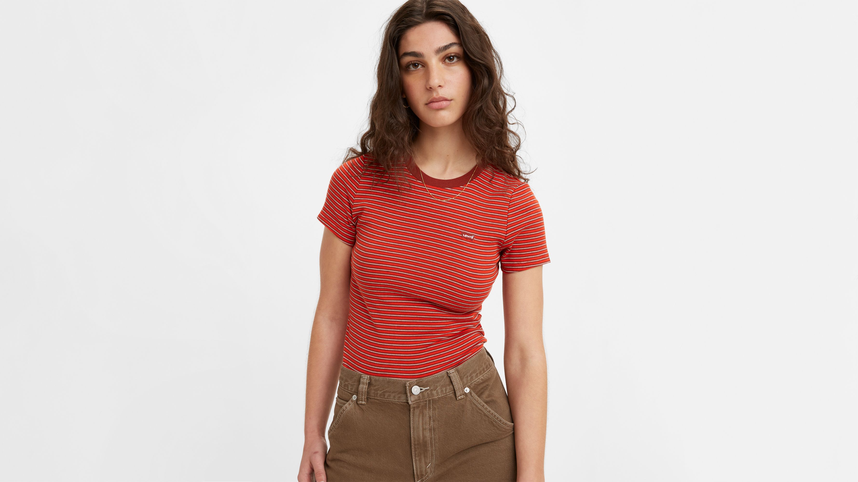 Short Sleeve Rib Baby T-shirt - Red | Levi's® US