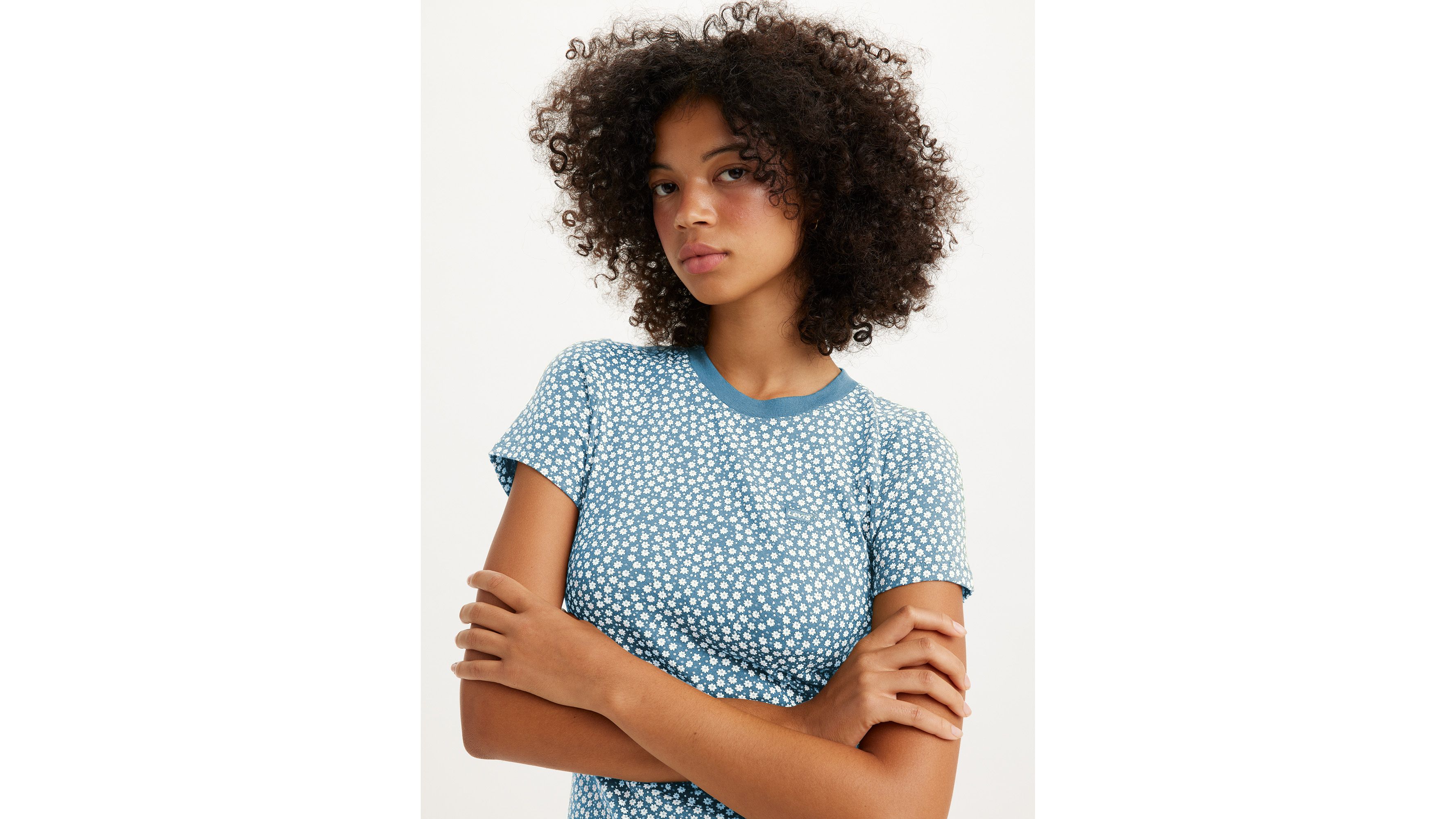 Baby Tee Acanalada - Azul | Levi's® ES