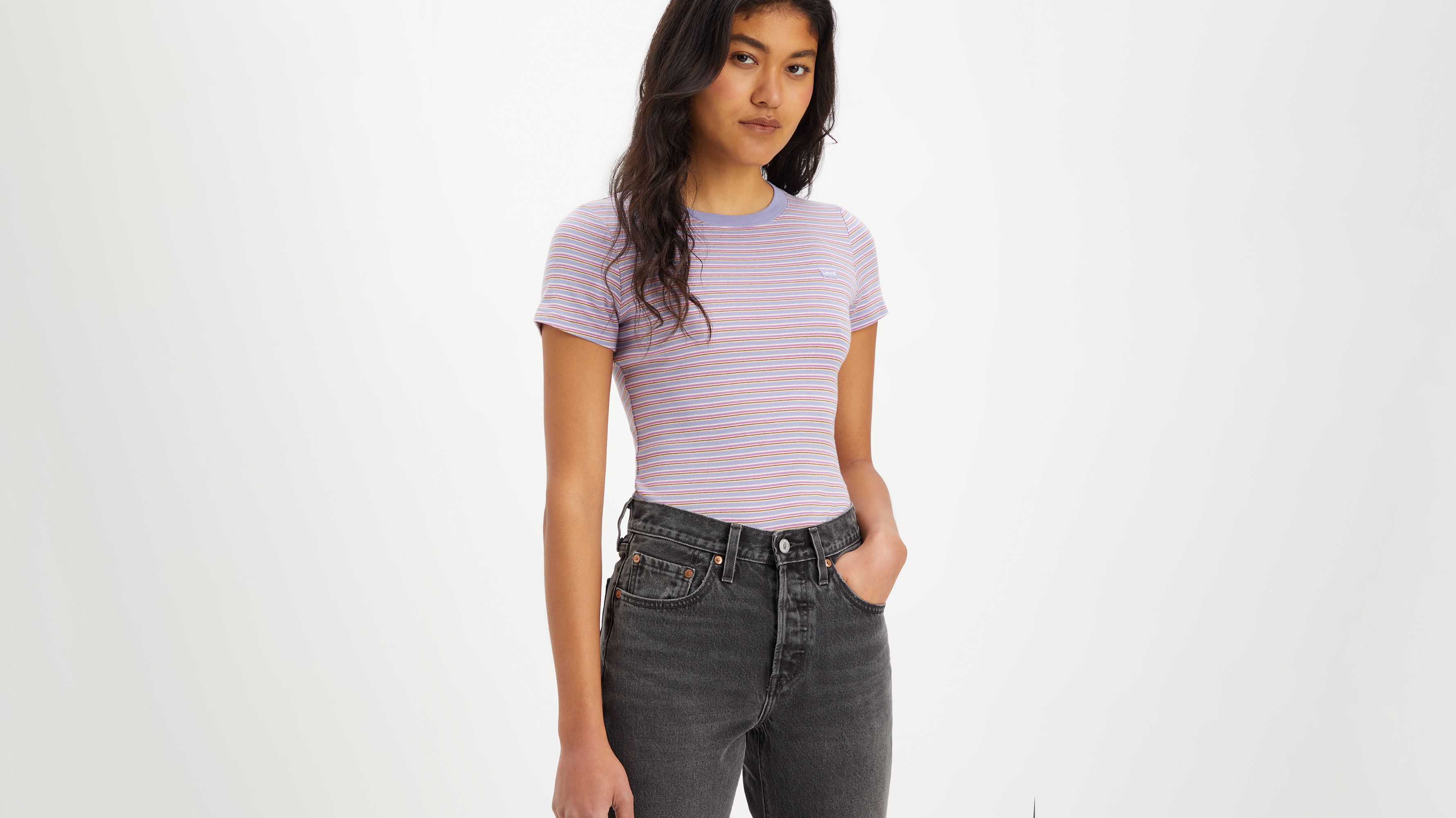 Short Sleeve Rib Baby T-shirt - Blue | Levi's® US