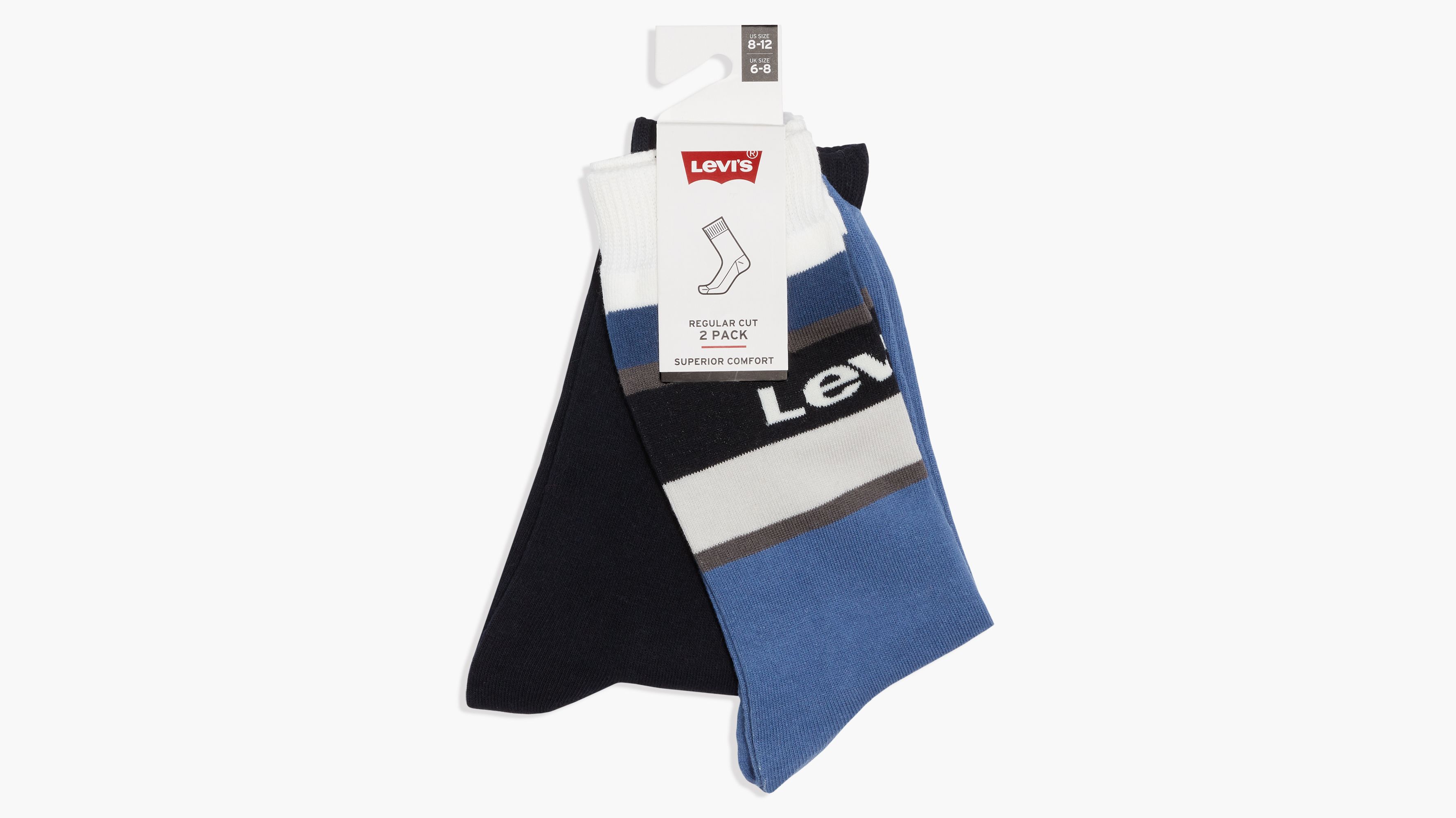 Colorblocked Stripe Socks - Blue | Levi's® US