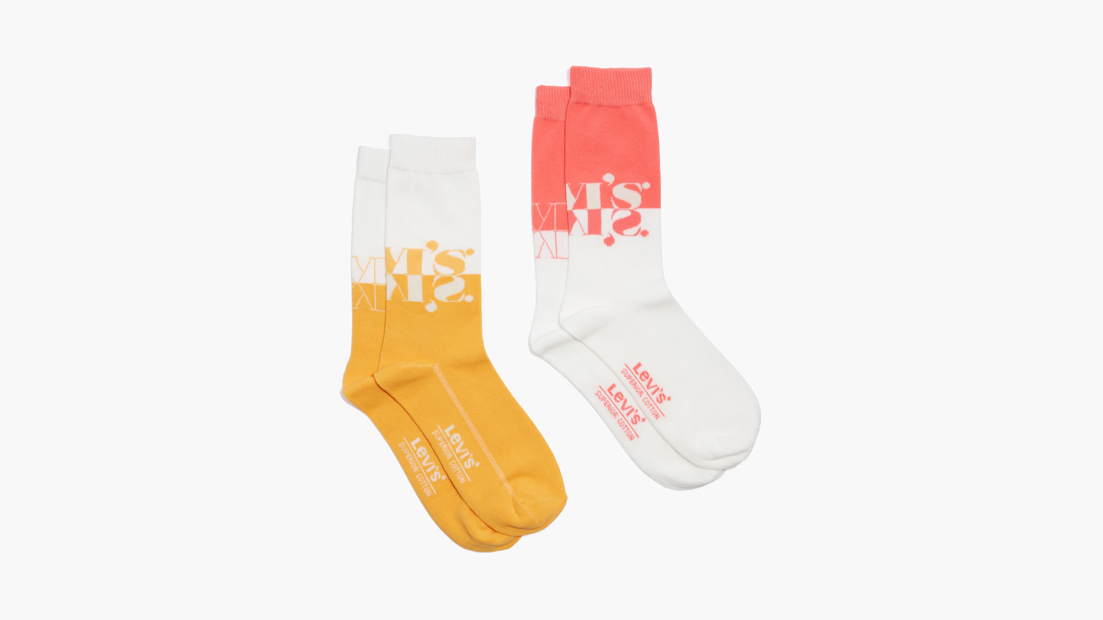 Mismatched Levi's® Logo Socks (2 Pack) - Multi-color | Levi's® US