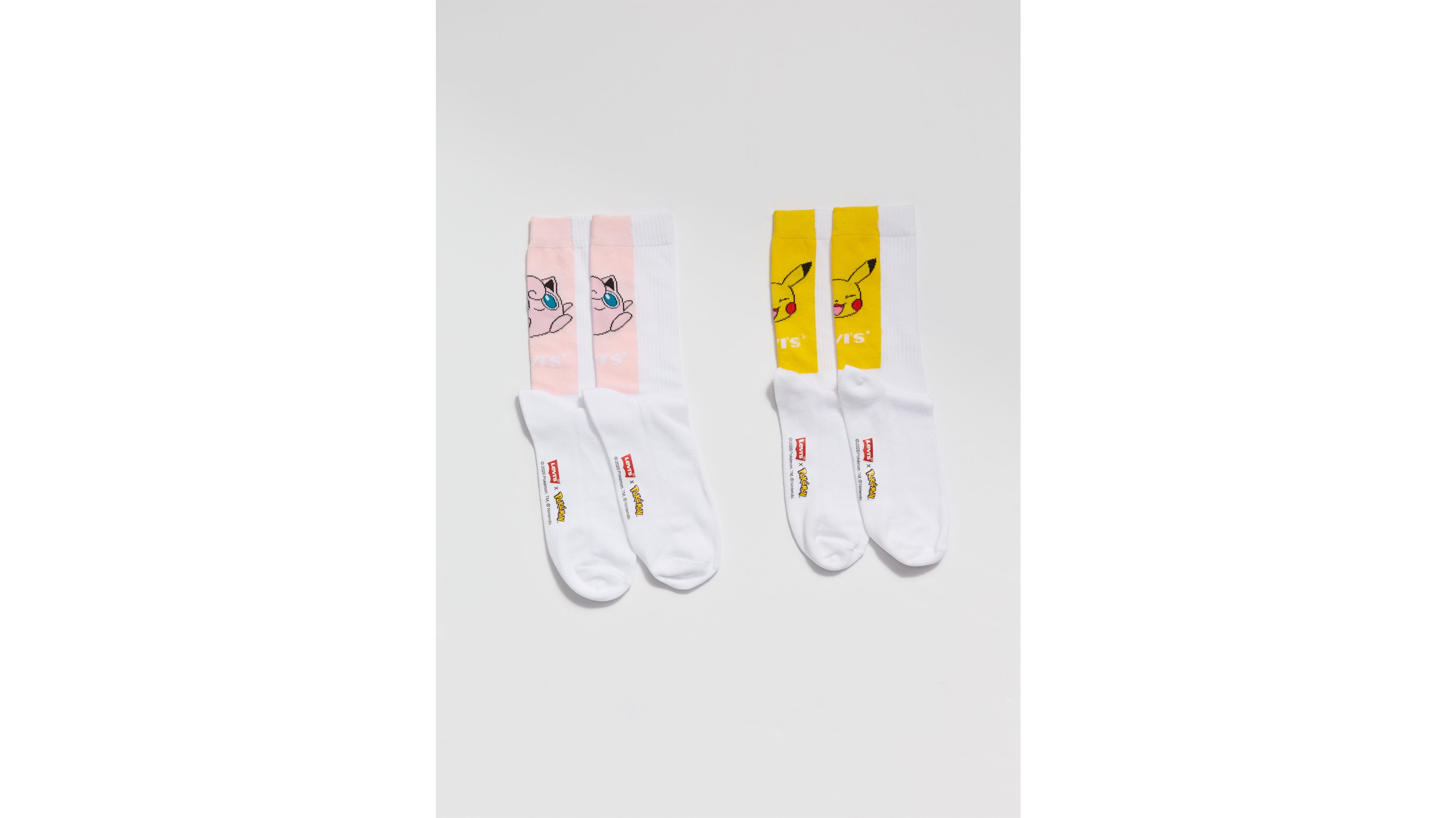 Levi's® X Pokémon Pikachu And Jigglypuff Socks (2 Pack) - Yellow | Levi ...