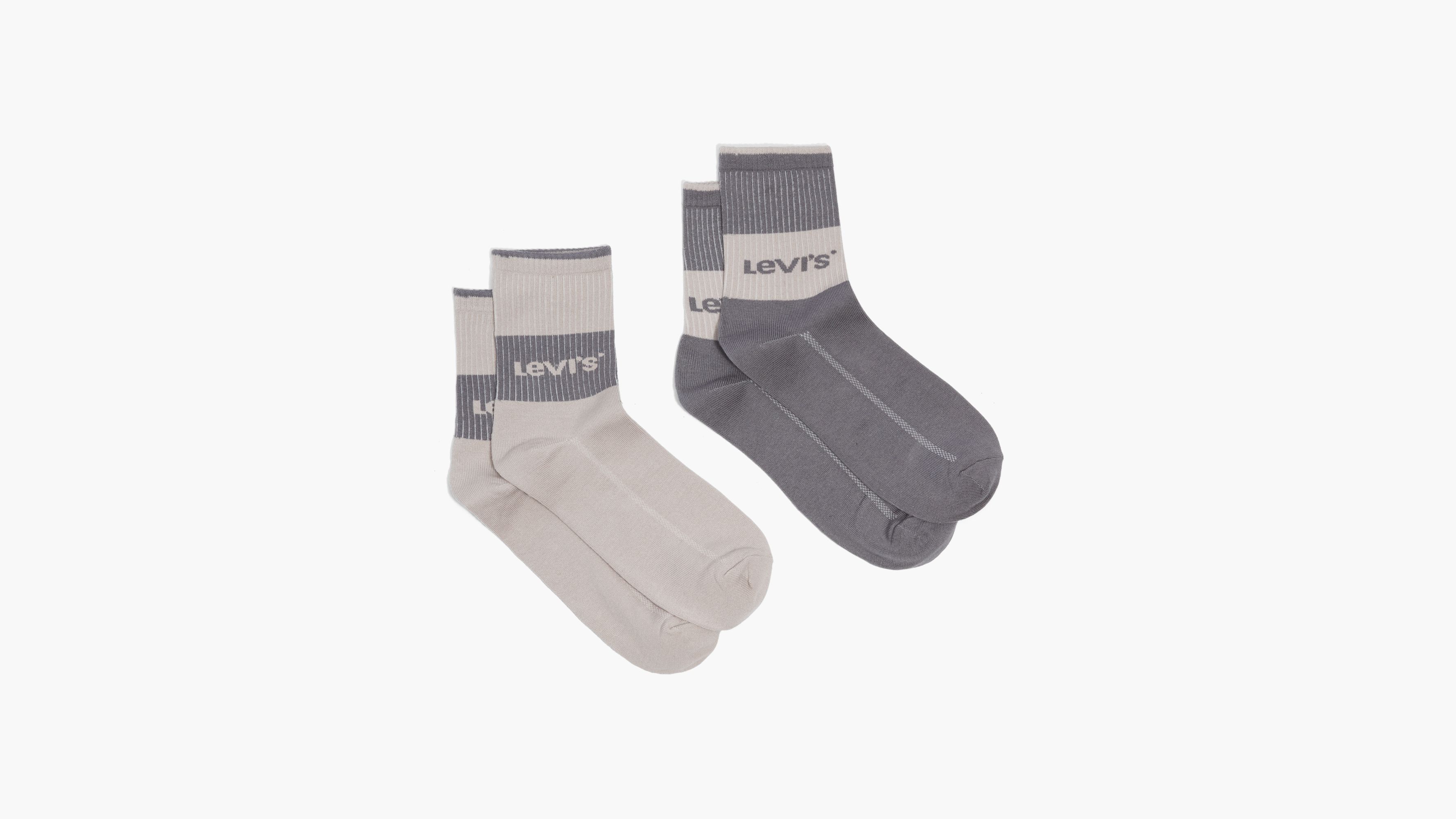 Short Cut Socks (2 Pack) - Grey | Levi's® US