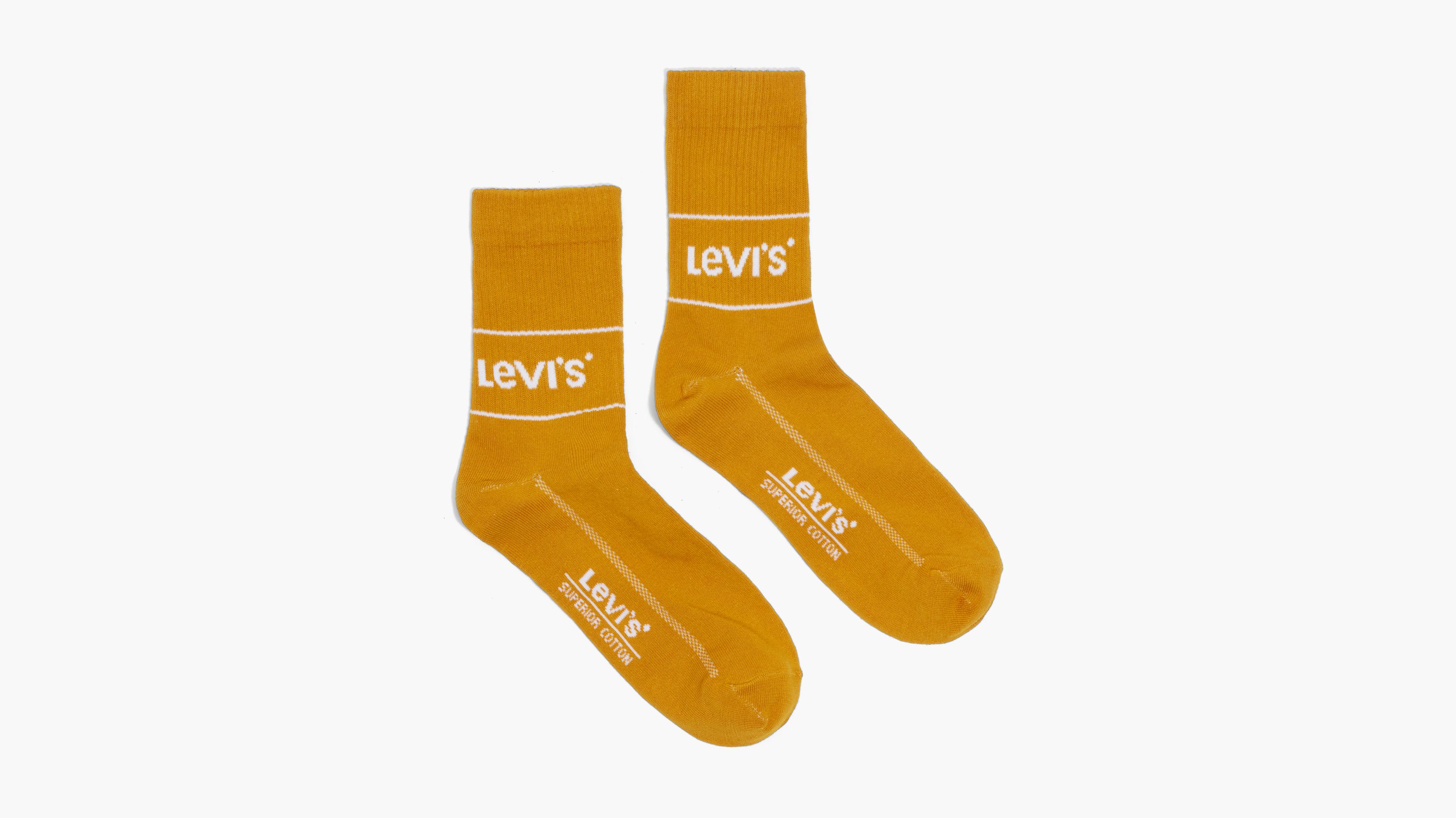 Short Cut Sport Socks (2 Pack) - Yellow | Levi's® US
