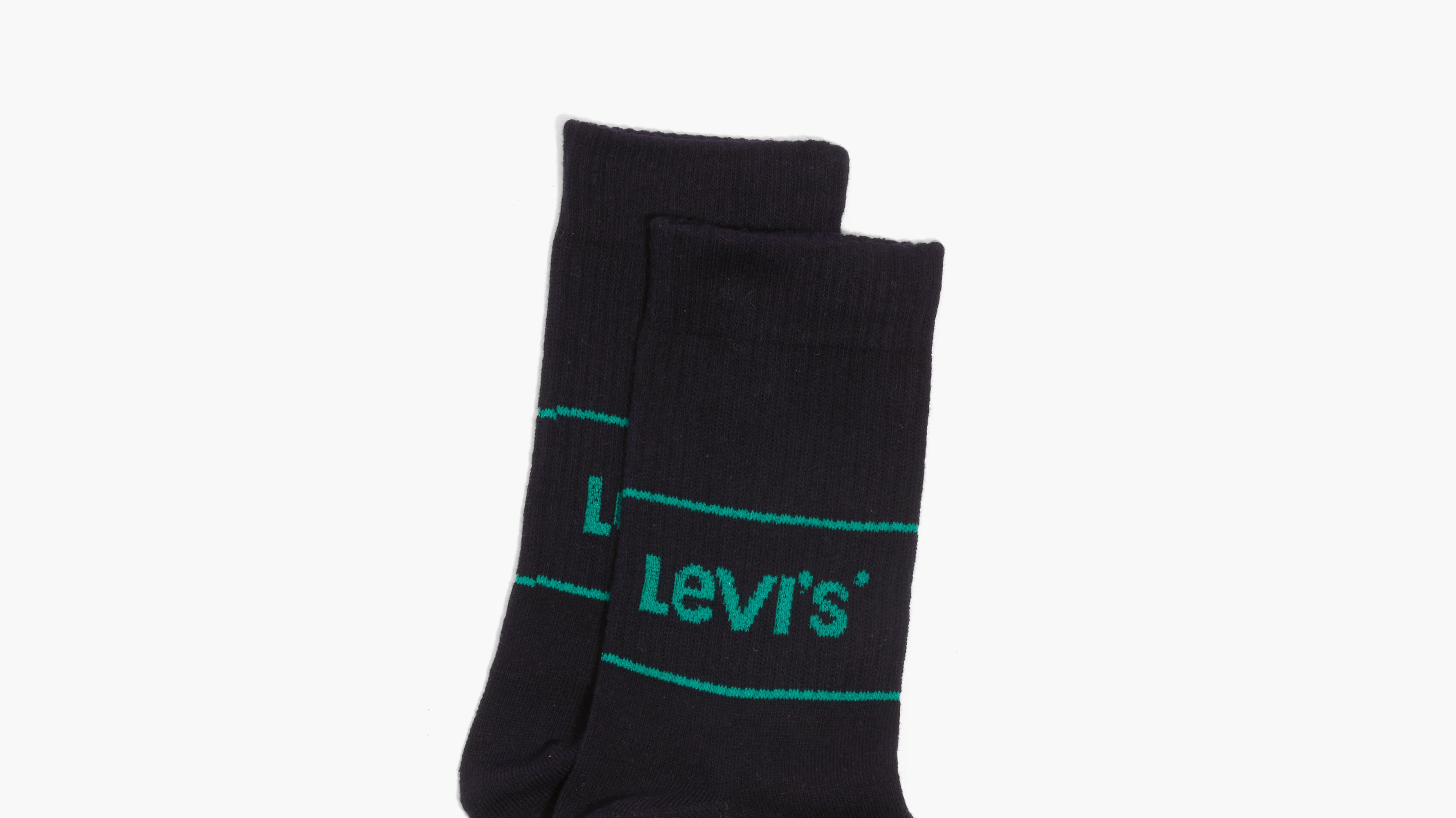 Short Cut Sport Socks (2 Pack) - Green | Levi's® US
