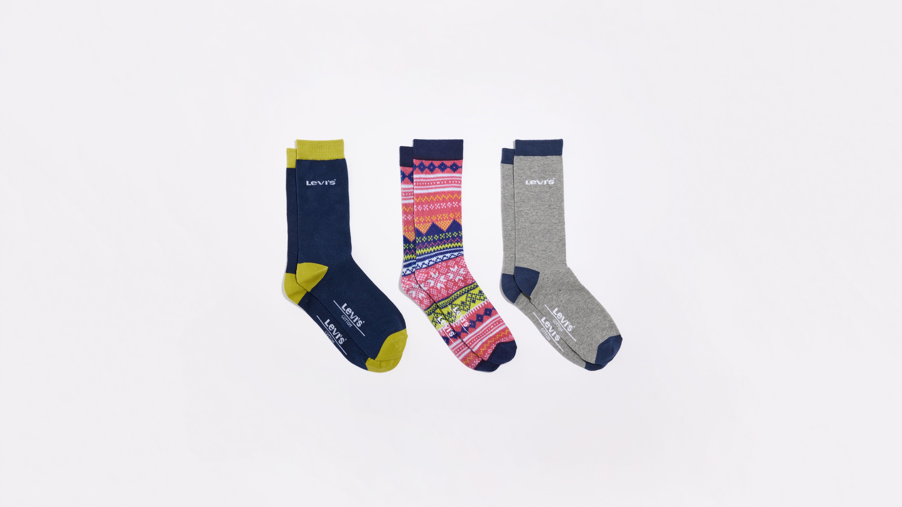 Regular Cut Socks (3 Pack) - Red | Levi's® US