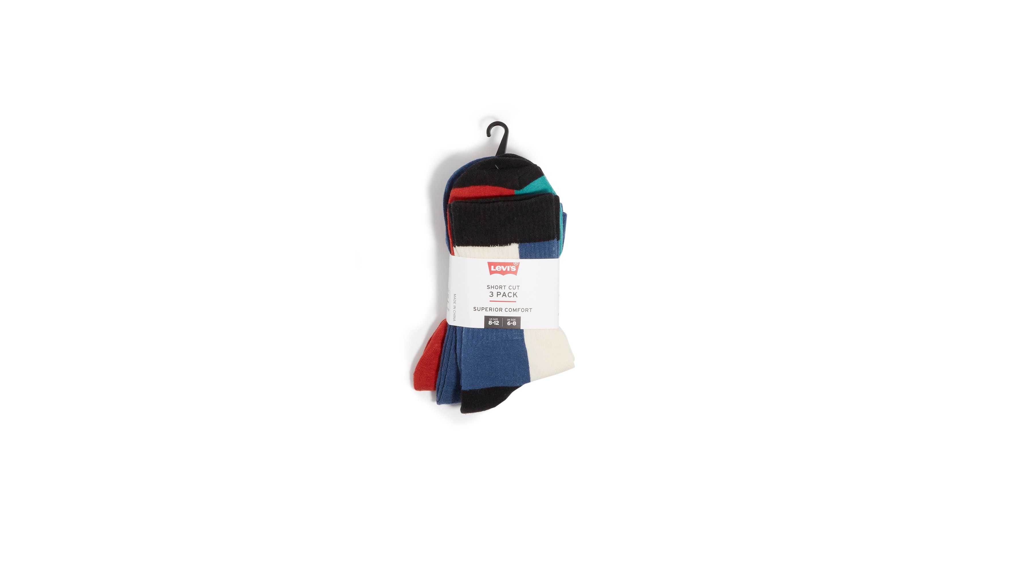 Short Cut Colorblock Socks (3 Pack) - Multi-color | Levi's® US