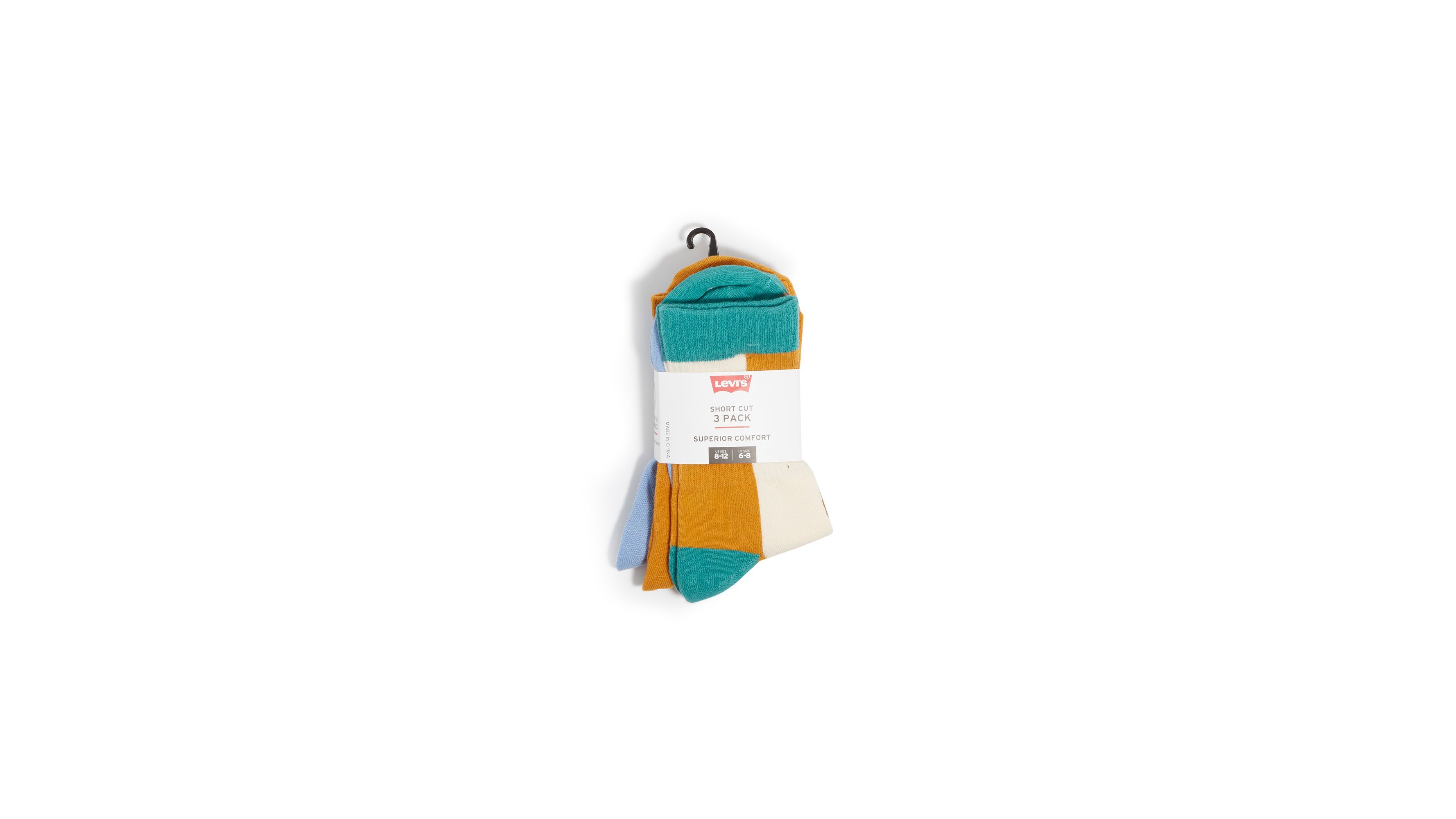 Short Cut Colorblock Socks (3 Pack) - Multi-color | Levi's® US