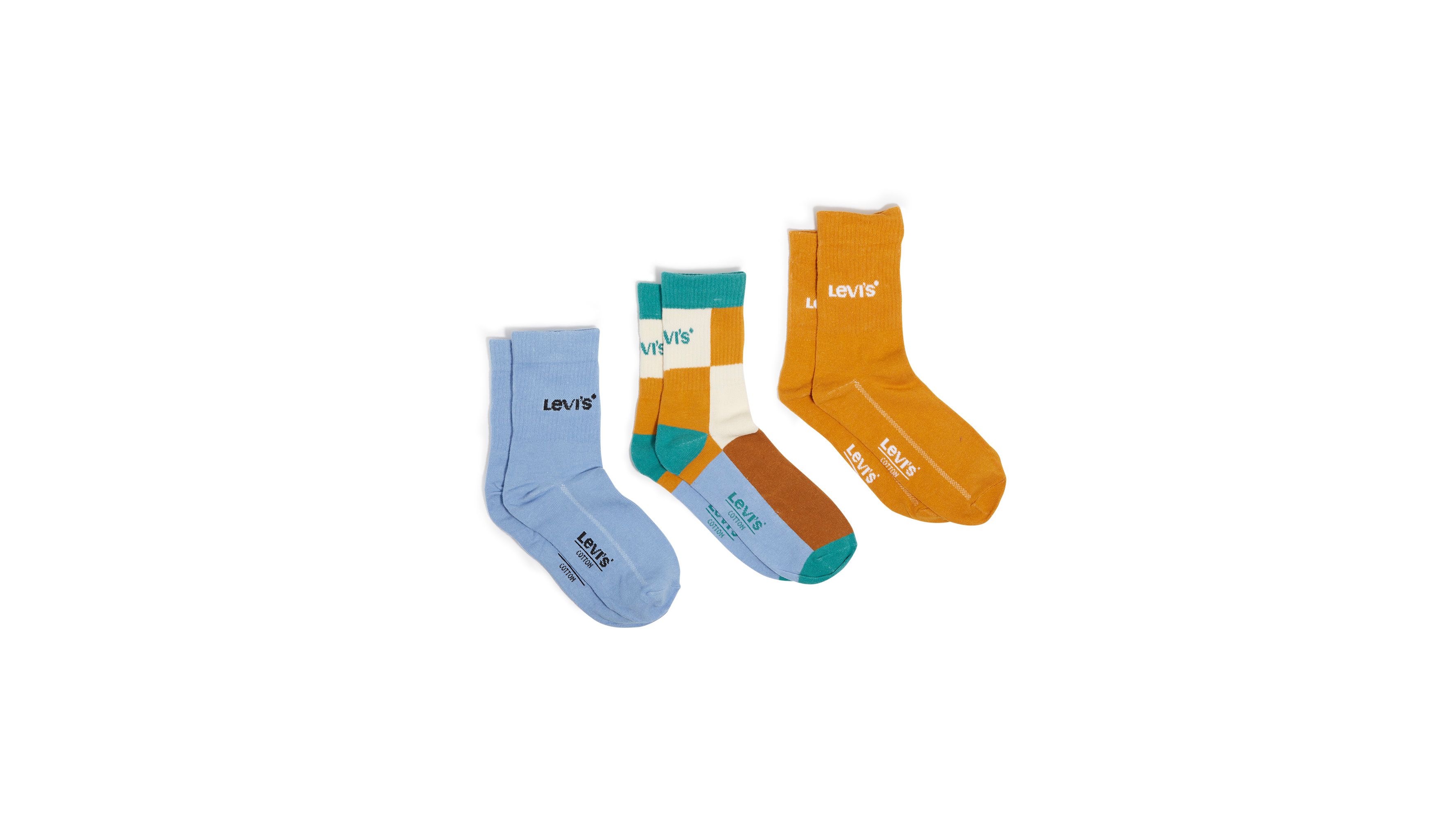 Short Cut Colorblock Socks (3 Pack) - Multi-color | Levi's® US