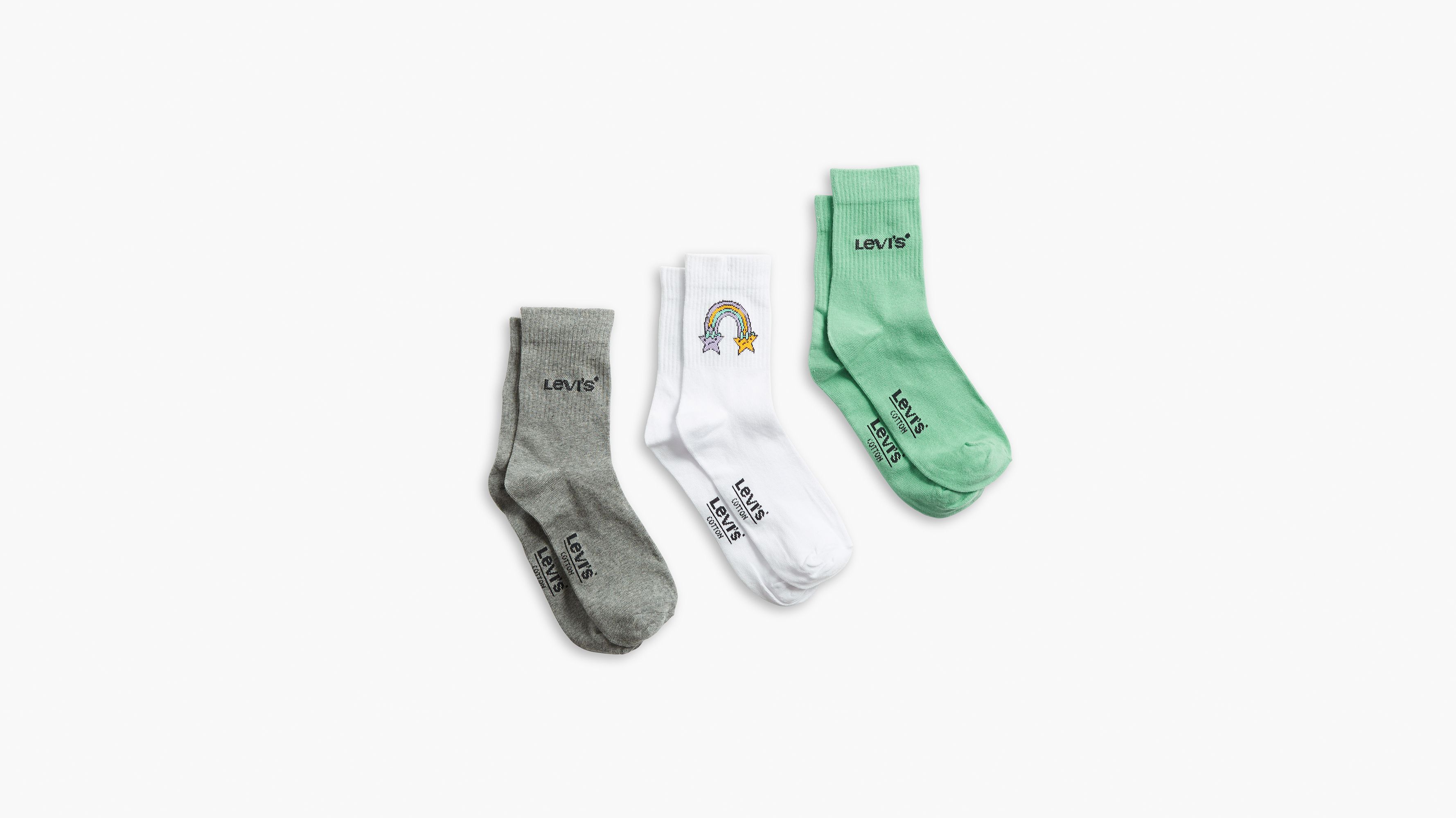 Psychedelic Trip Short Cut Socks (3 Pack) - Multi-color | Levi's® US