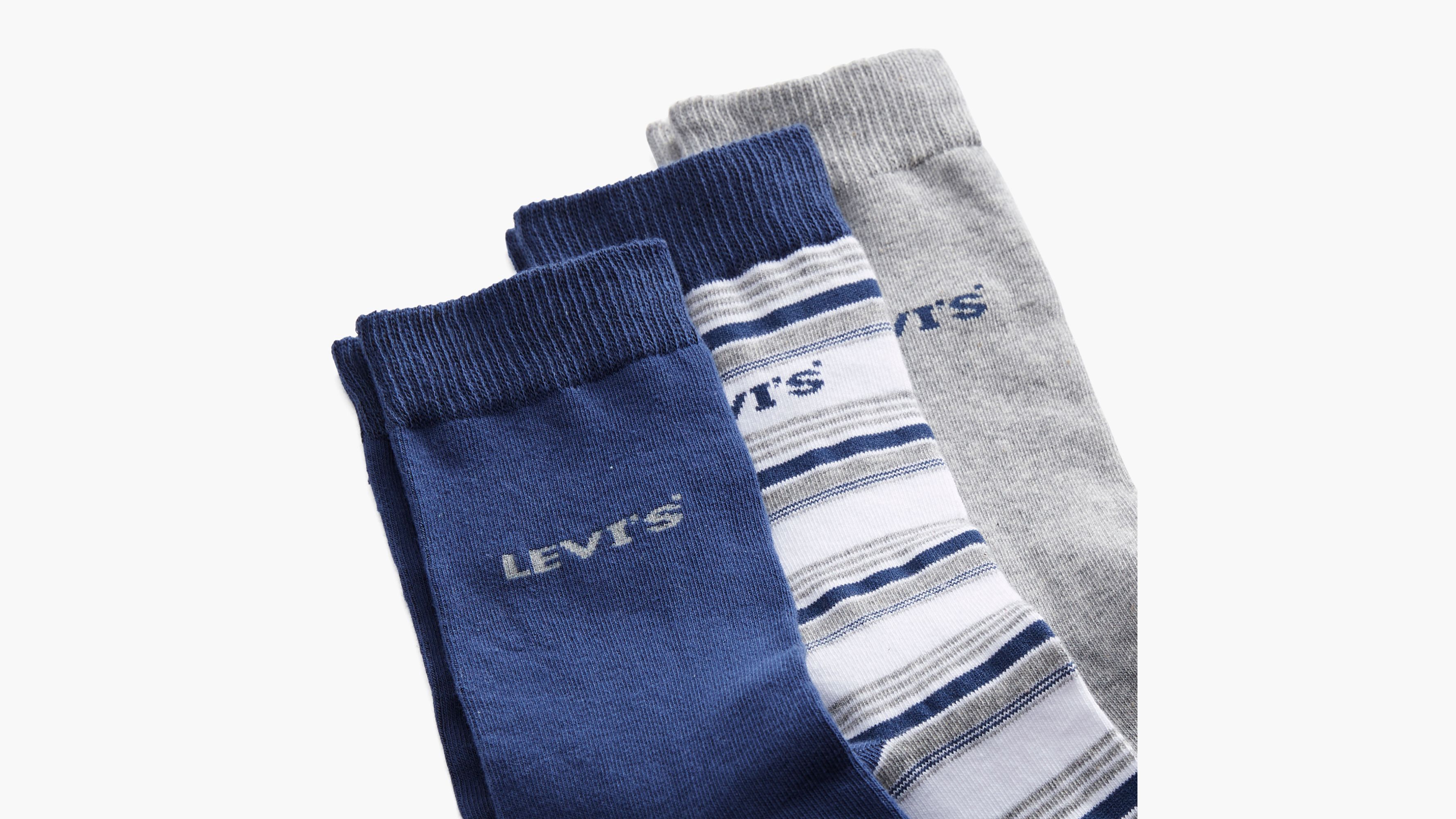 Polo Salt Water Stripe Regular Cut Socks (3-pack) - Multi-color | Levi ...