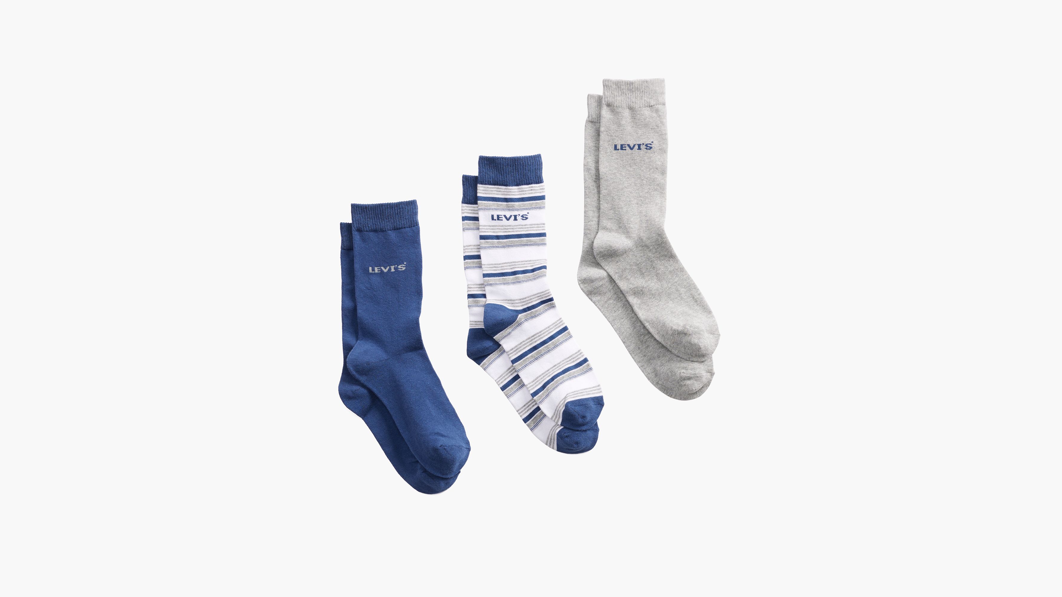 Polo Salt Water Stripe Regular Cut Socks (3-pack) - Multi-color | Levi ...