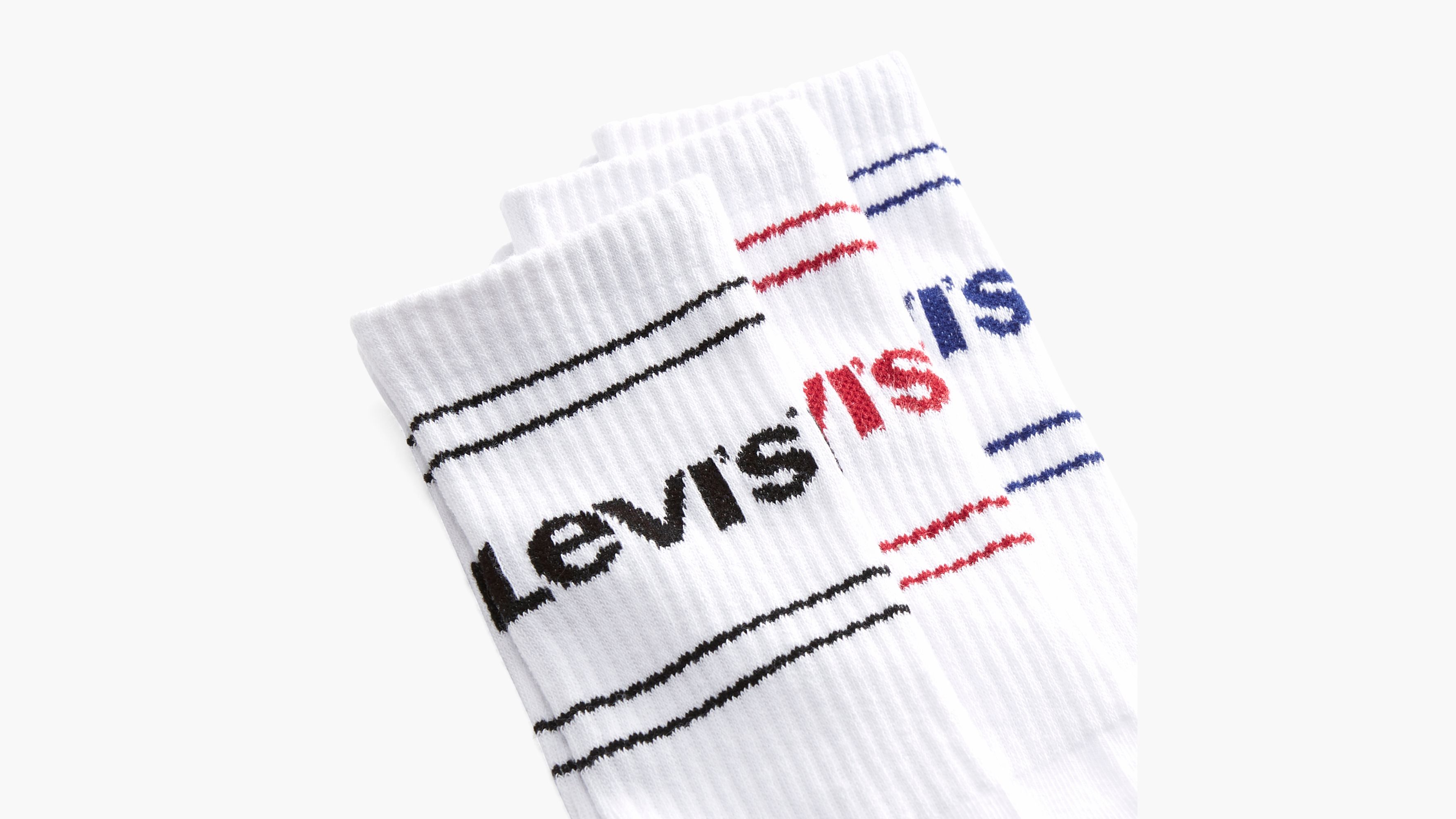 Sporty Logo Regular Cut Socks (3 Pack) - Multi-color | Levi's® US