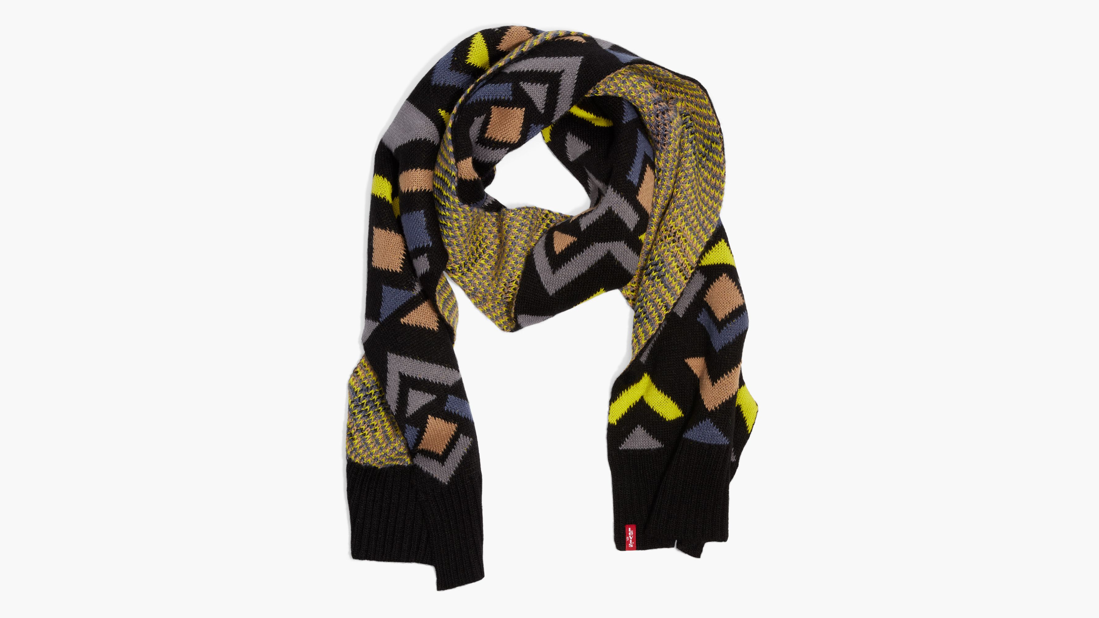 Abstract Knit Scarf - Black | Levi's® US