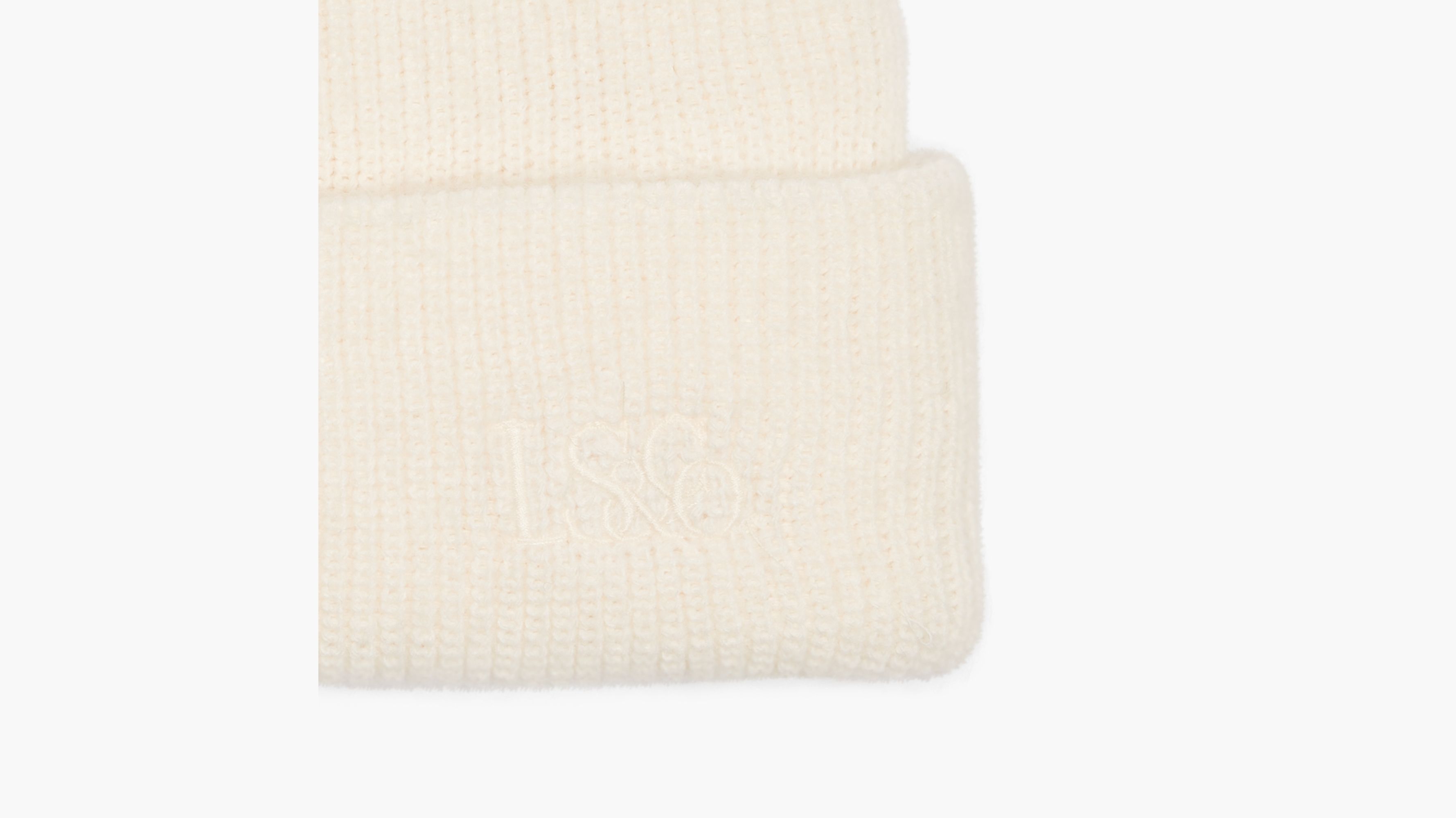 Lofty Turn Up Beanie - White | Levi's® US