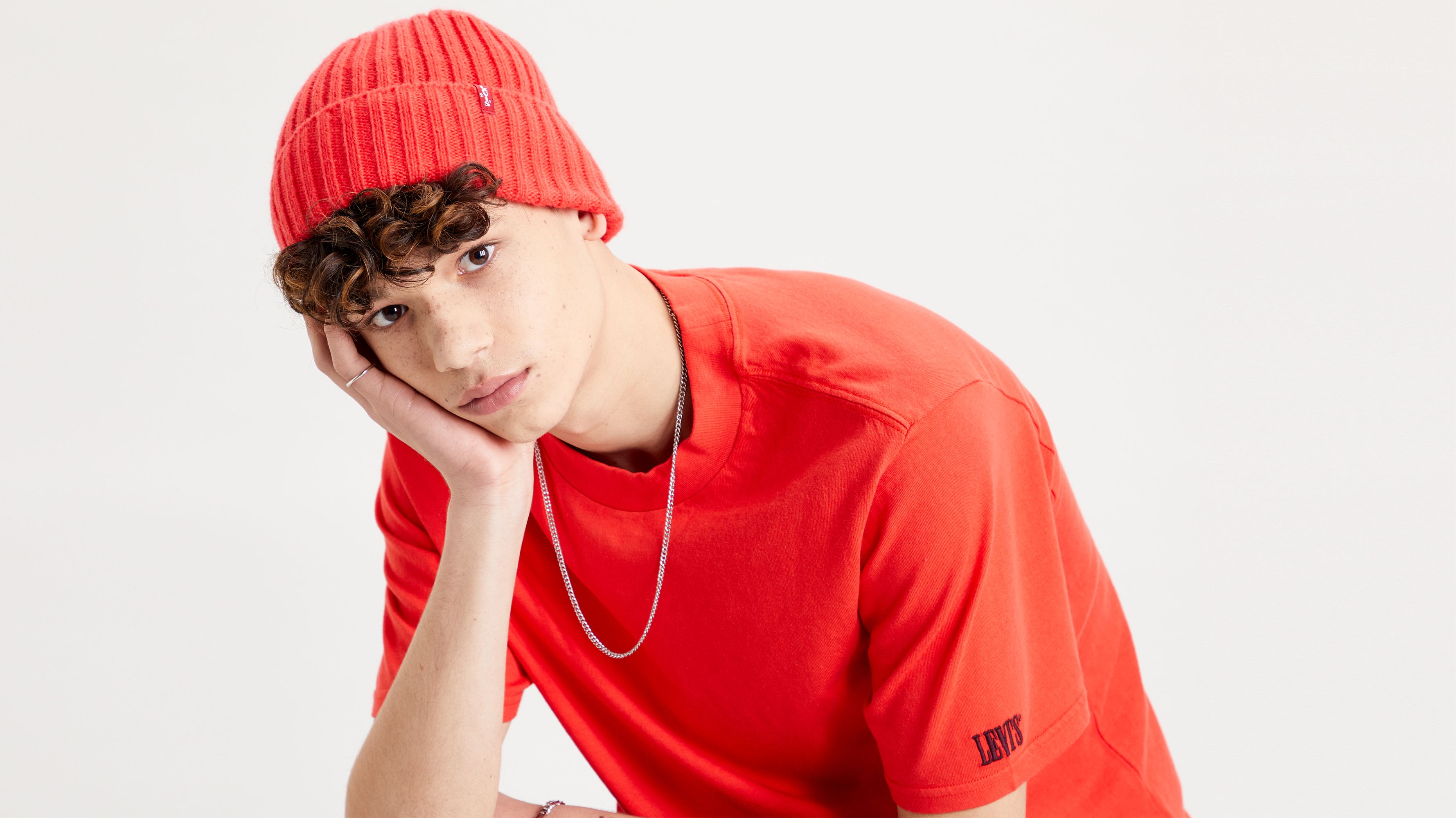 Turn Up Beanie - Red | Levi's® US