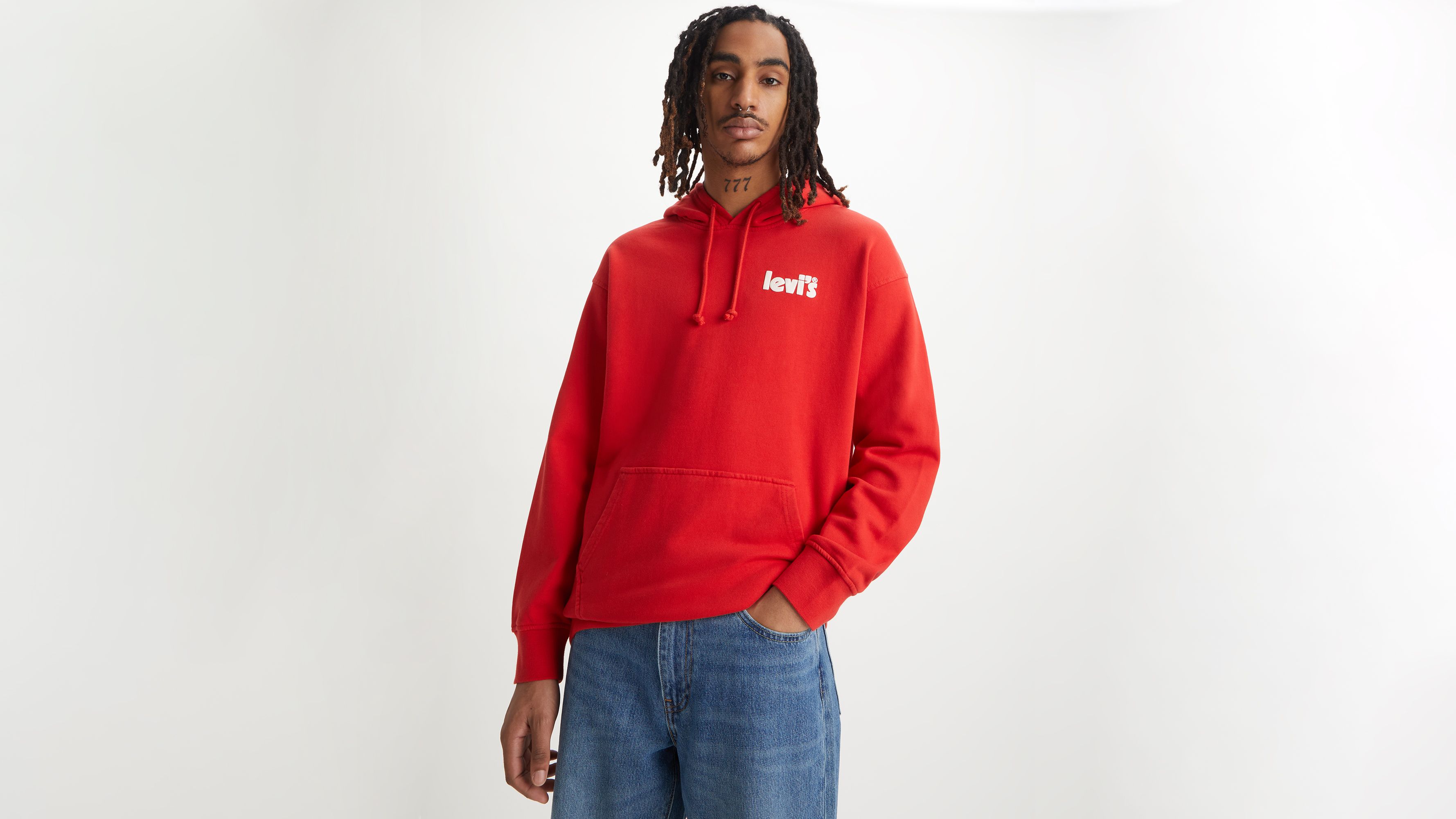 Sudadera Con Capucha Estampada Y Holgada - Naranja | Levi's® ES