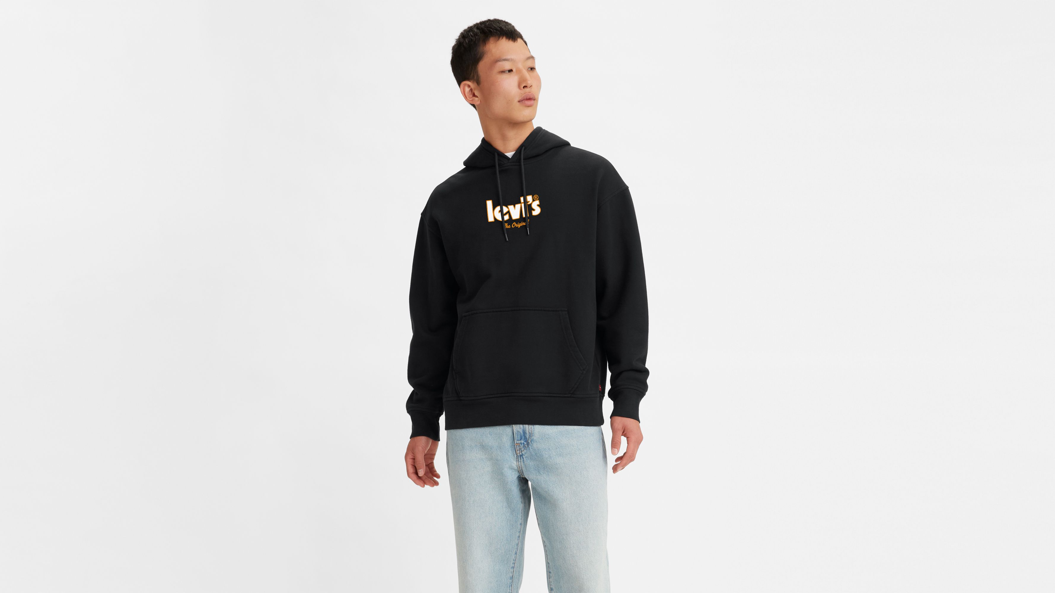 Relaxed Fit Graphic Hoodie - Black | Levi's® ME