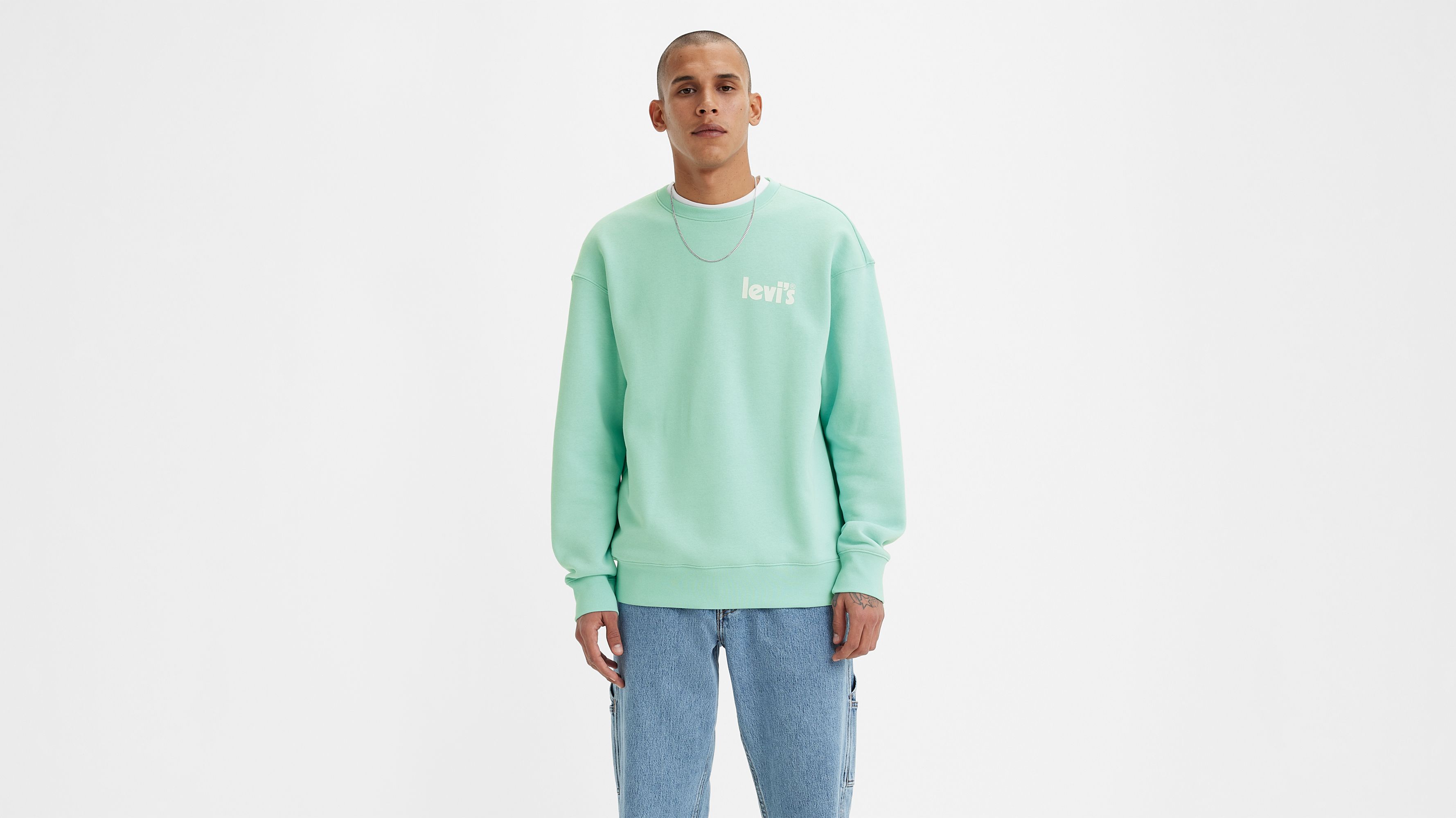 Relaxed Graphic Crewneck Sweatshirt - Blue | Levi's® DE