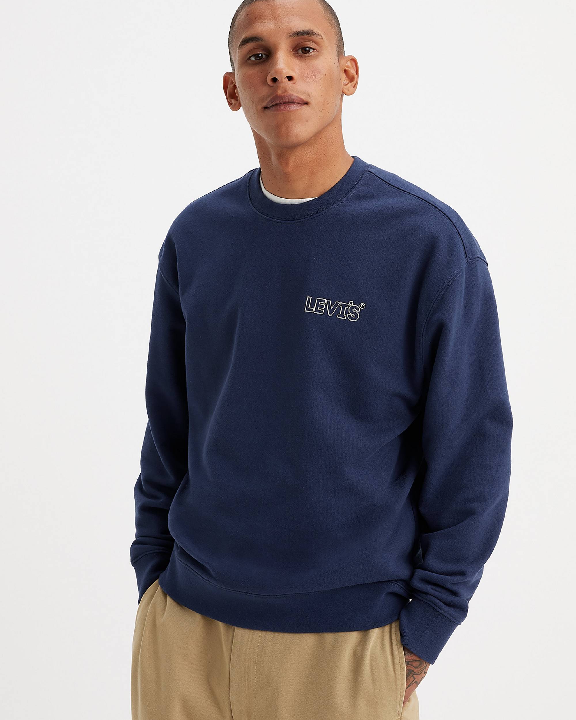 Relaxed Graphic Crewneck Sweatshirt - Blue | Levi's® US Relaxed Graphic Crewneck Sweatshirt - Blue | Levi's® US