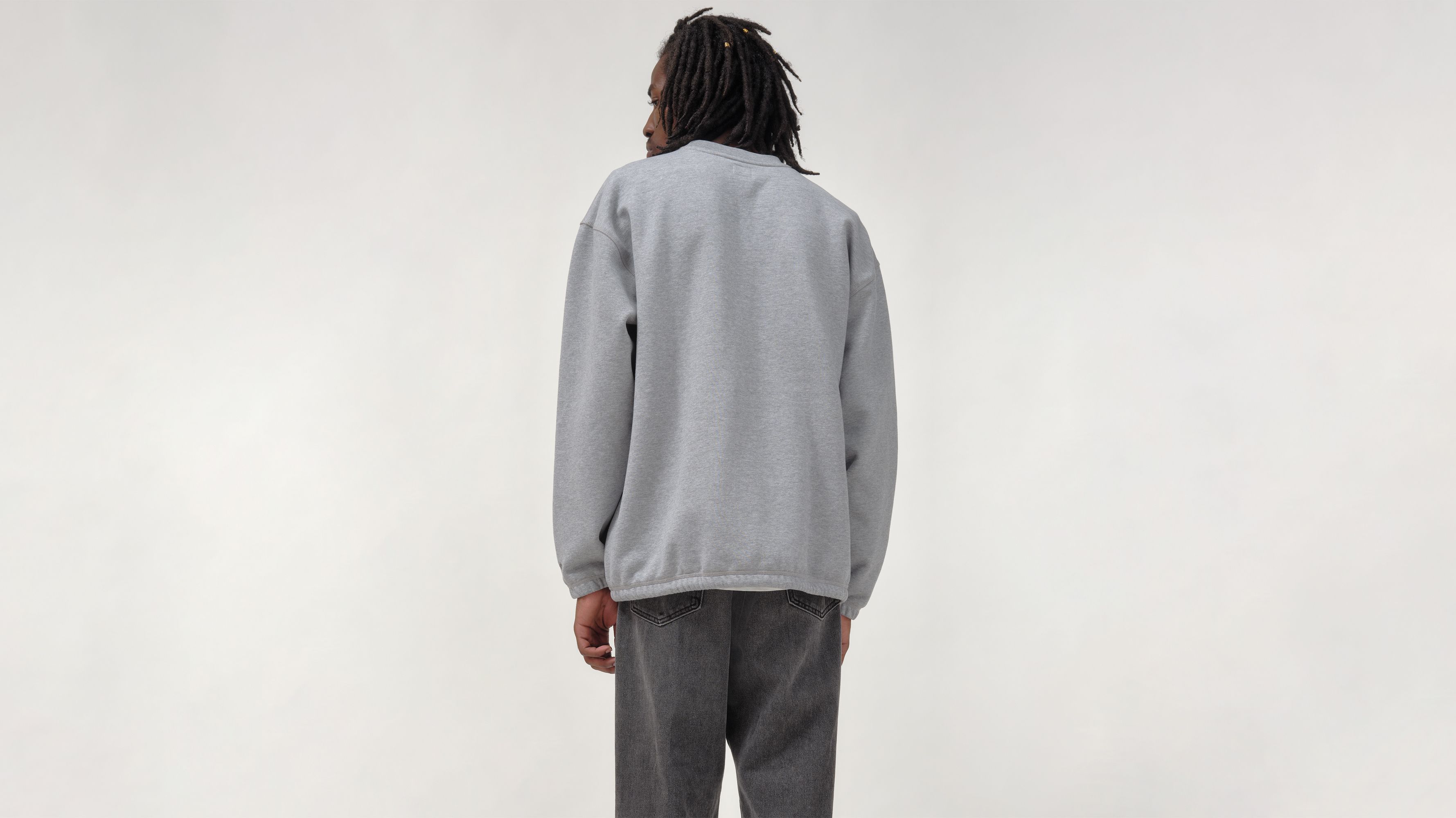 Drawcord Hem Crewneck Sweatshirt - Grey | Levi's® US