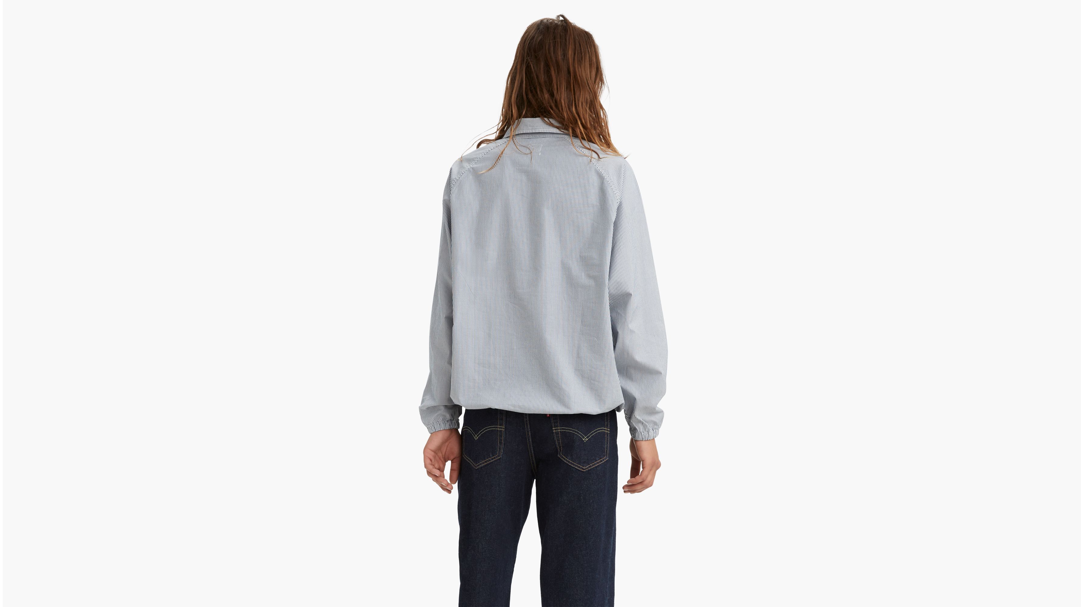 Long Sleeve Raglan Zip-up Shirt - Blue | Levi's® US