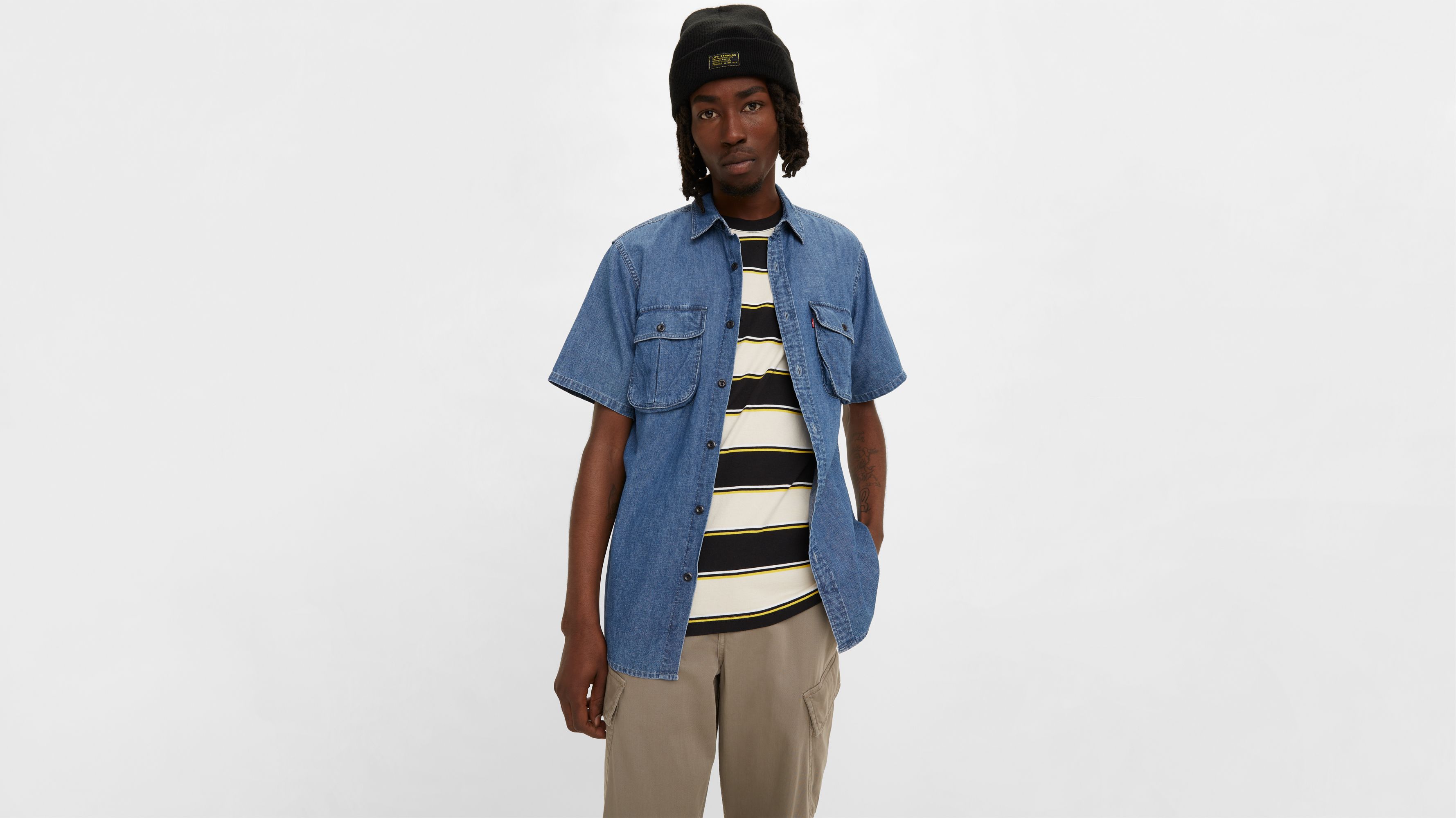 Relaxed Fit Safari Denim Shirt - White | Levi's® US
