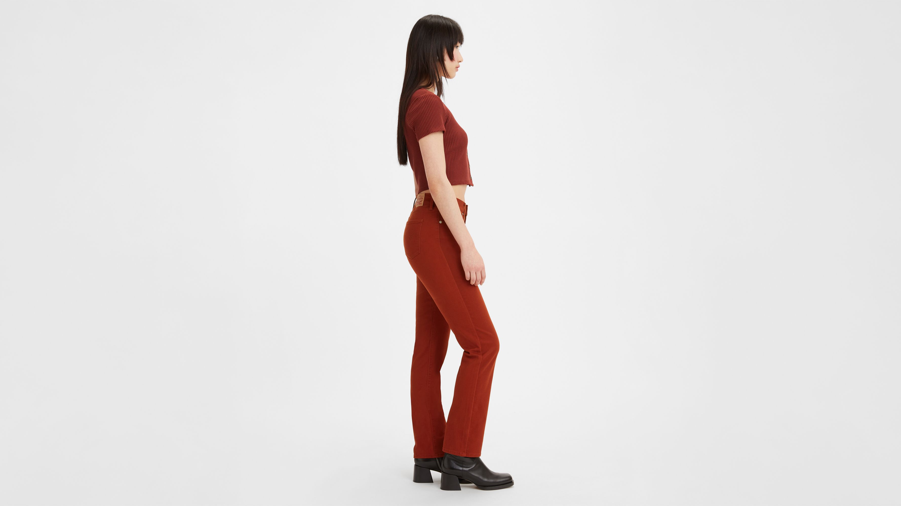 Classic Straight Fit Women's Jeans - Red | Levi's® US