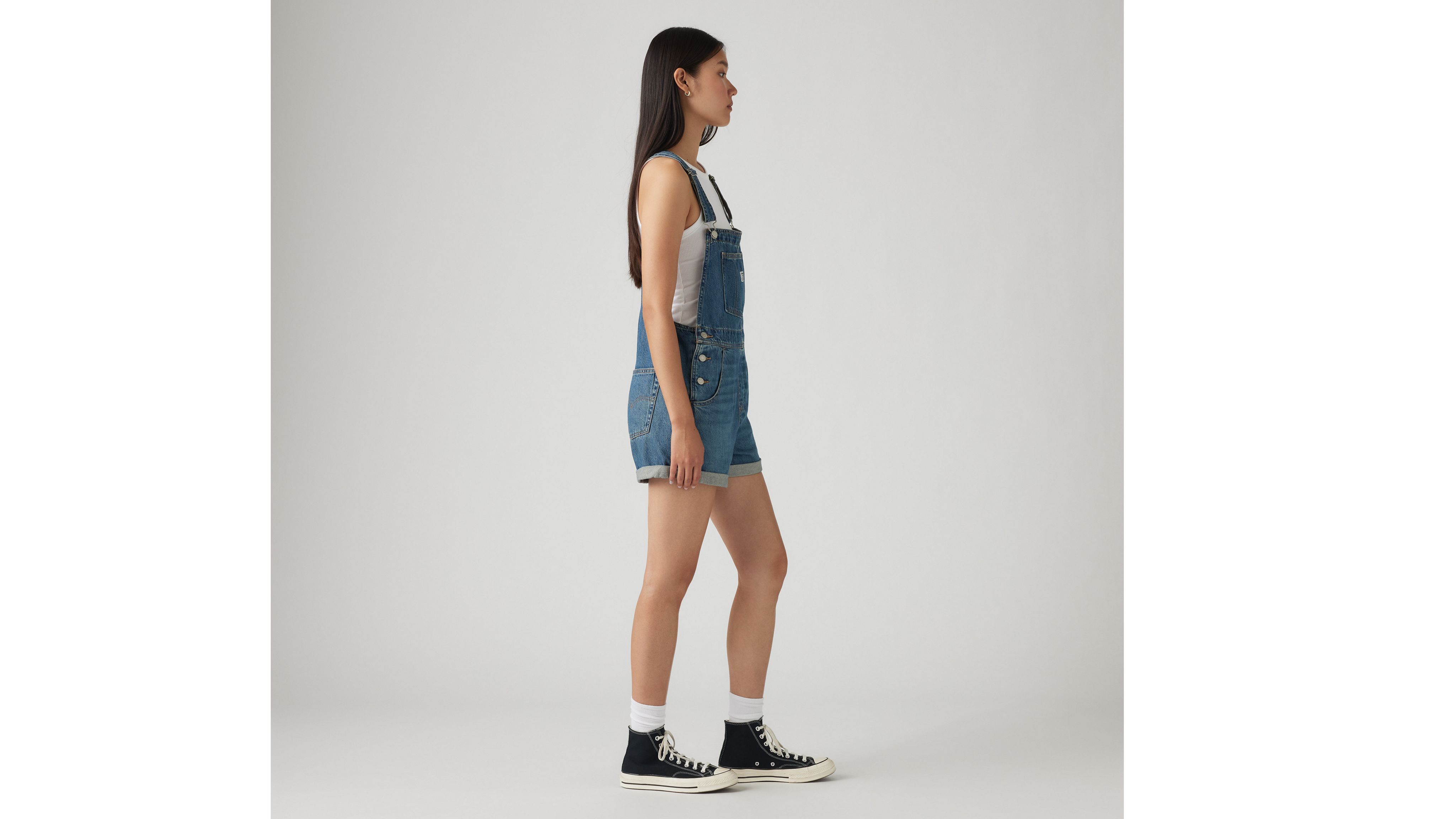 Vintage Women's Shortalls - Medium Wash | Levi's® CA