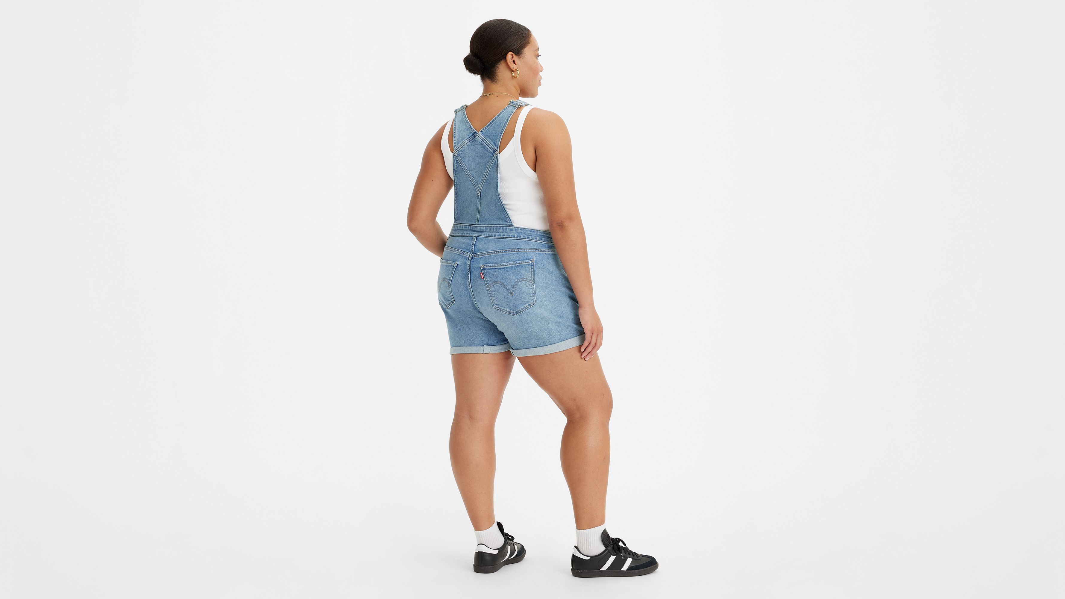 Vintage Women's Shortalls (plus Size) - Light Wash | Levi's® US
