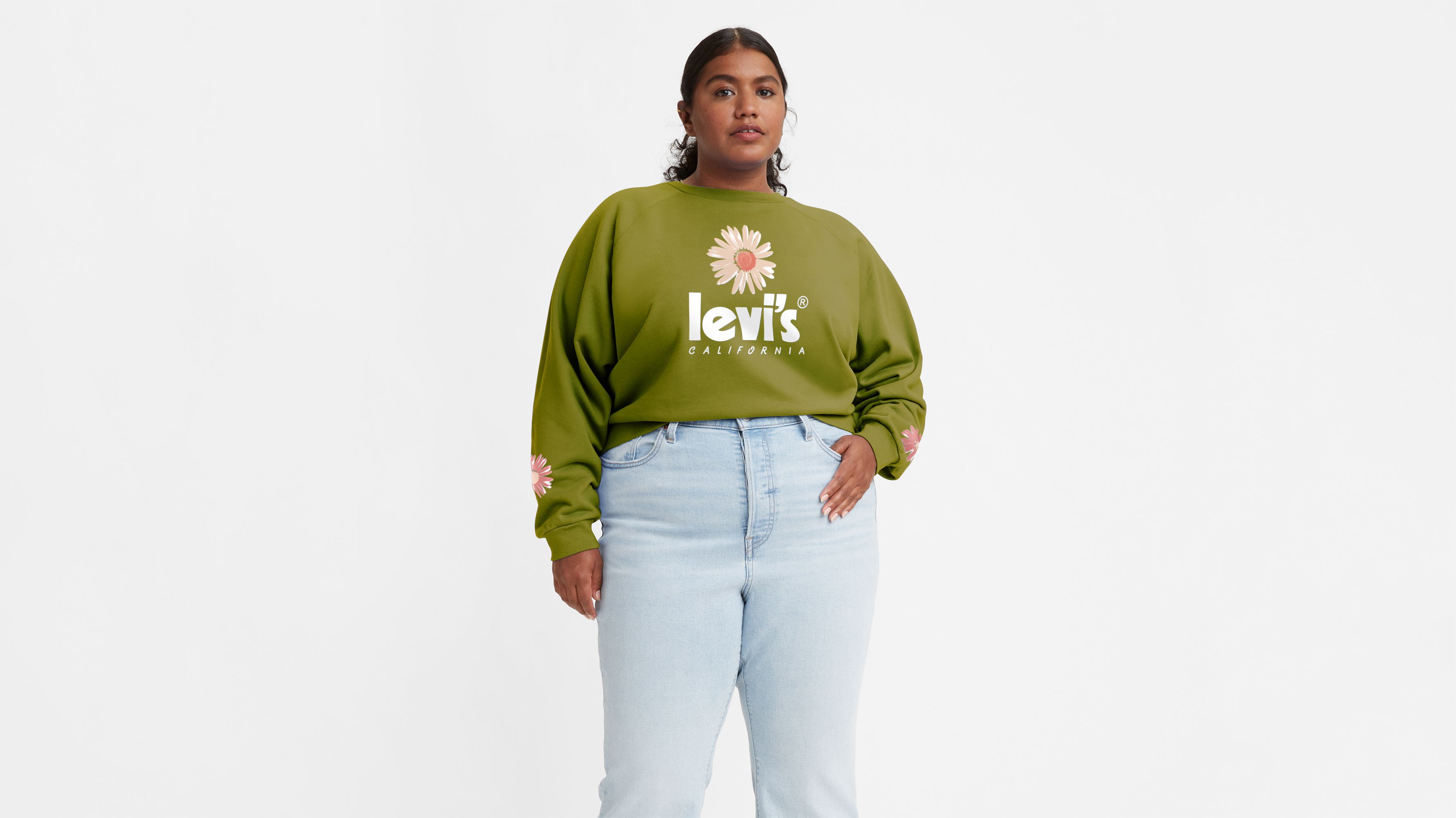 Vintage Raglan Crewneck Sweatshirt (plus Size) - Green | Levi's® CA