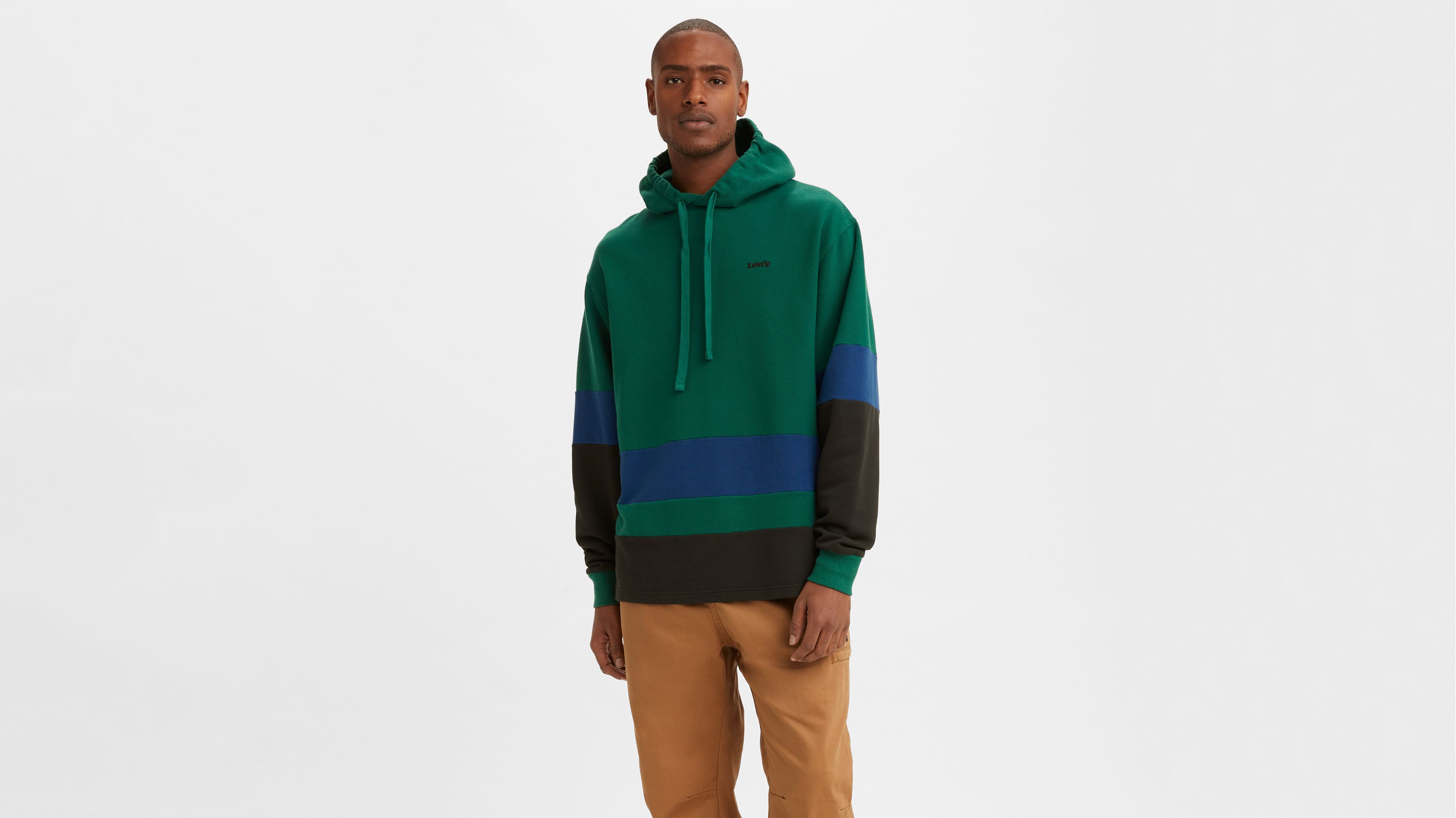 Modern Vintage Pieced Open Hem Hoodie - Multi-color | Levi's® US