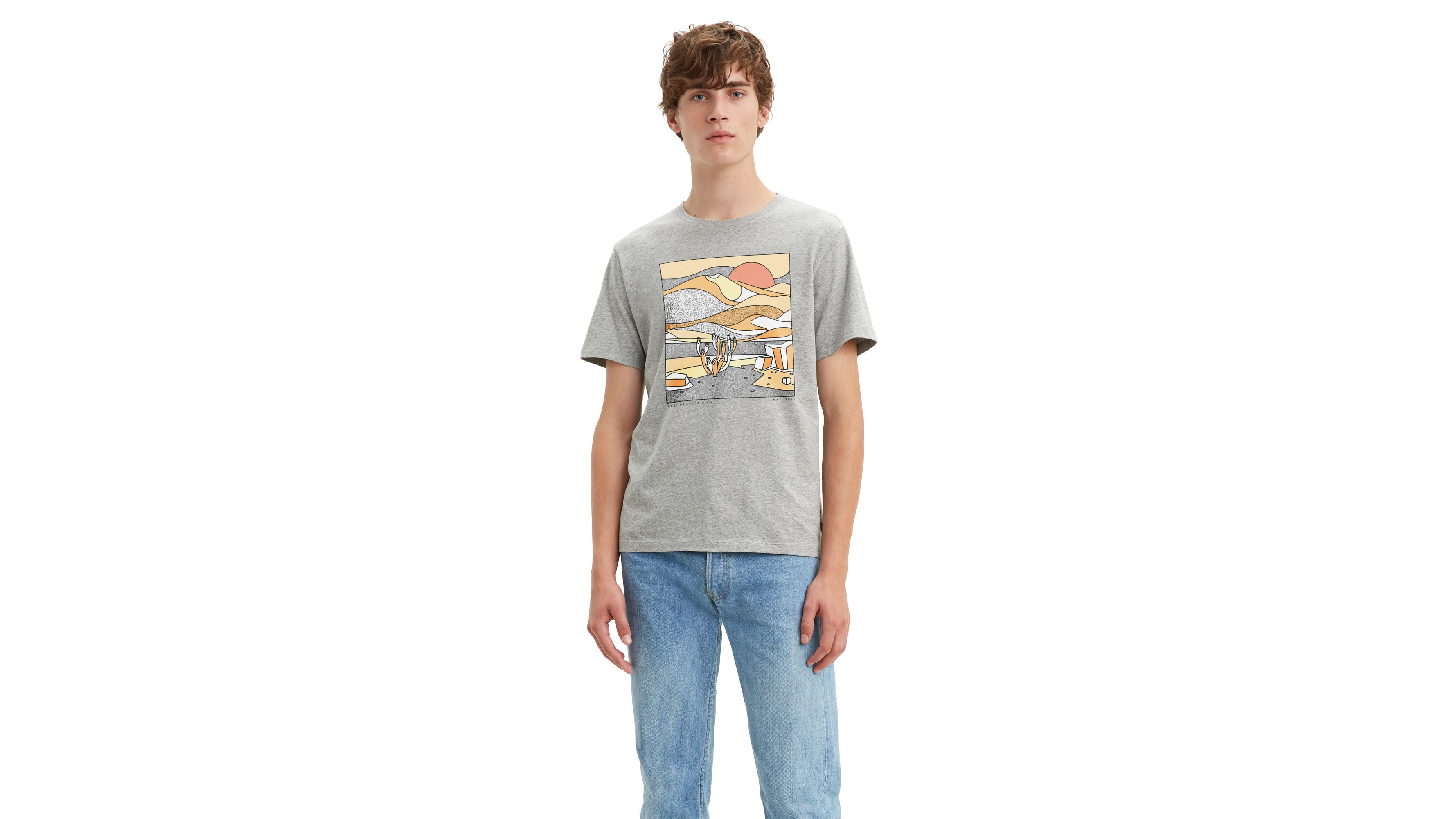 Desert Scape Graphic Tee Shirt - White | Levi's® US