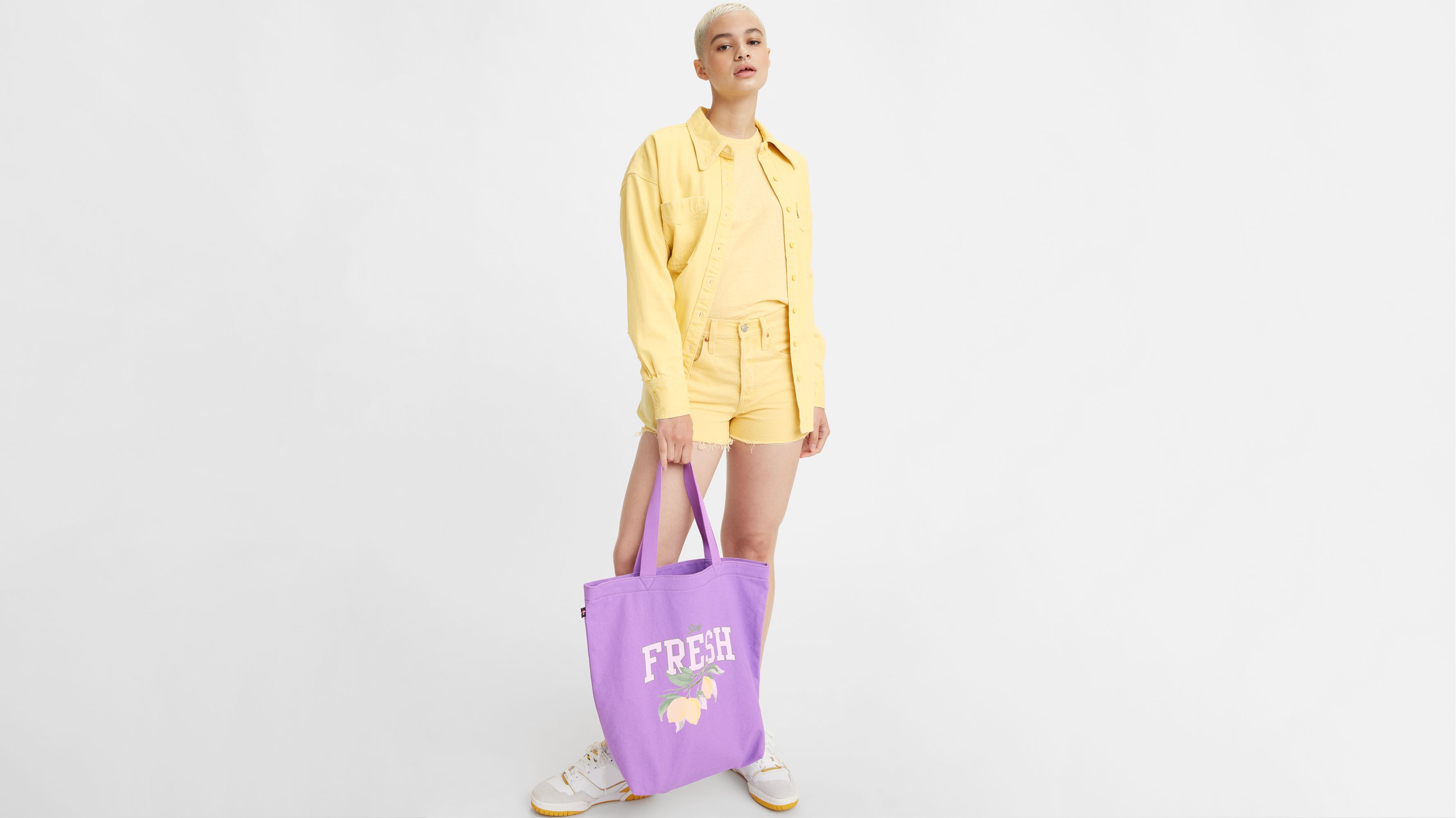 501® Original High Rise Women's Shorts - Yellow | Levi's® US