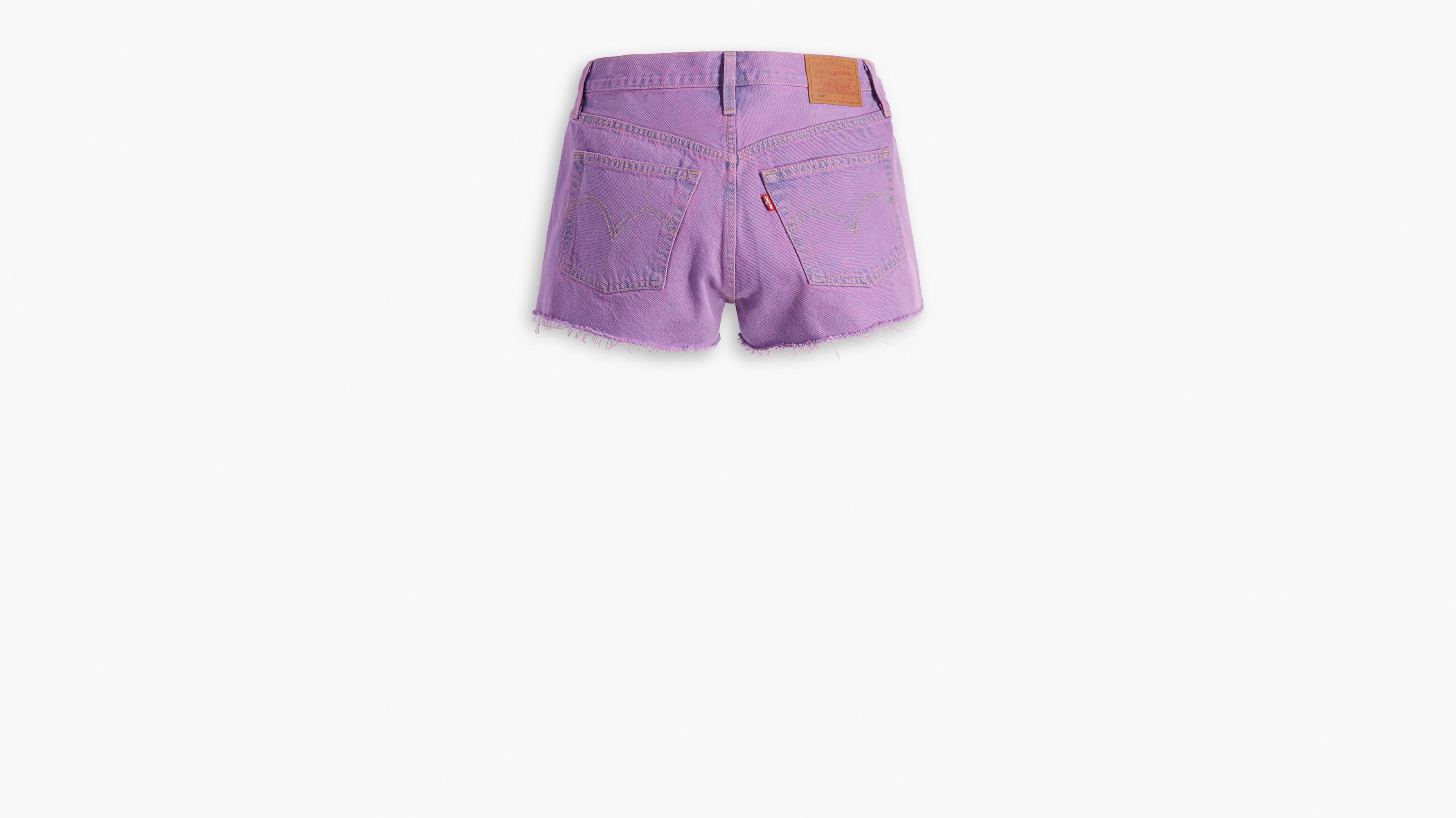 501® High Rise Women's Colored Denim Shorts - Purple | Levi's® US