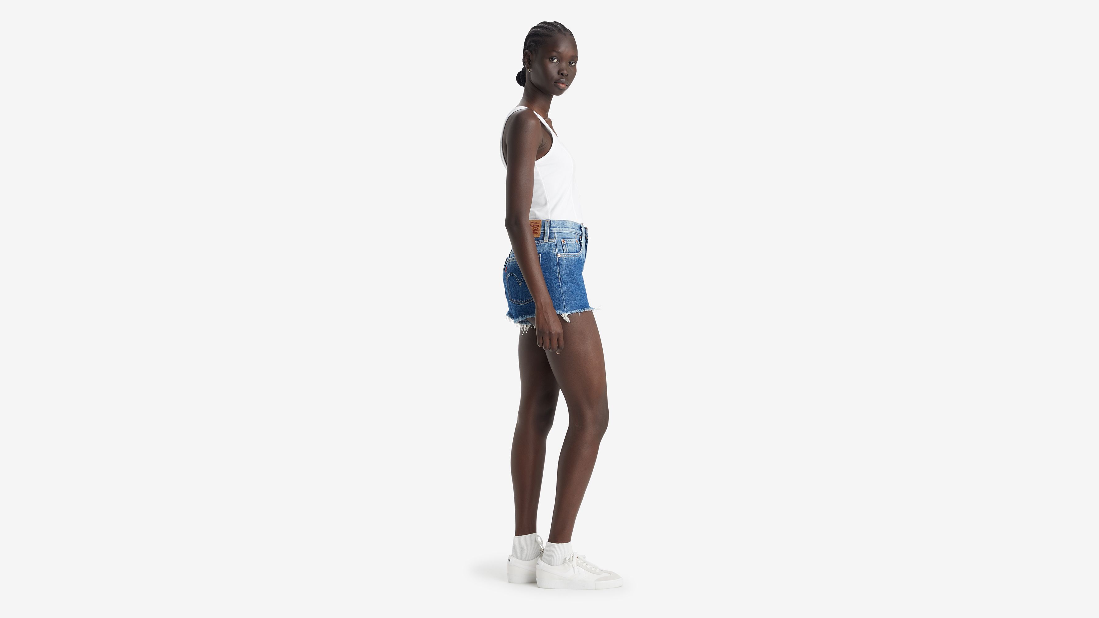 501® Original High Rise Jean Shorts - Blue | Levi's® DE