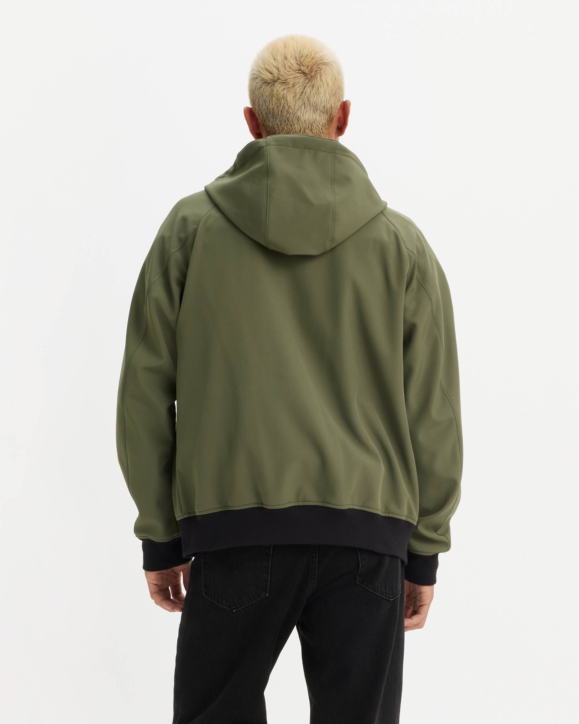 Soft Shell Hoodie Bomber Jacket - Green | Levi's® US Soft Shell Hoodie Bomber Jacket - Green | Levi's® US
