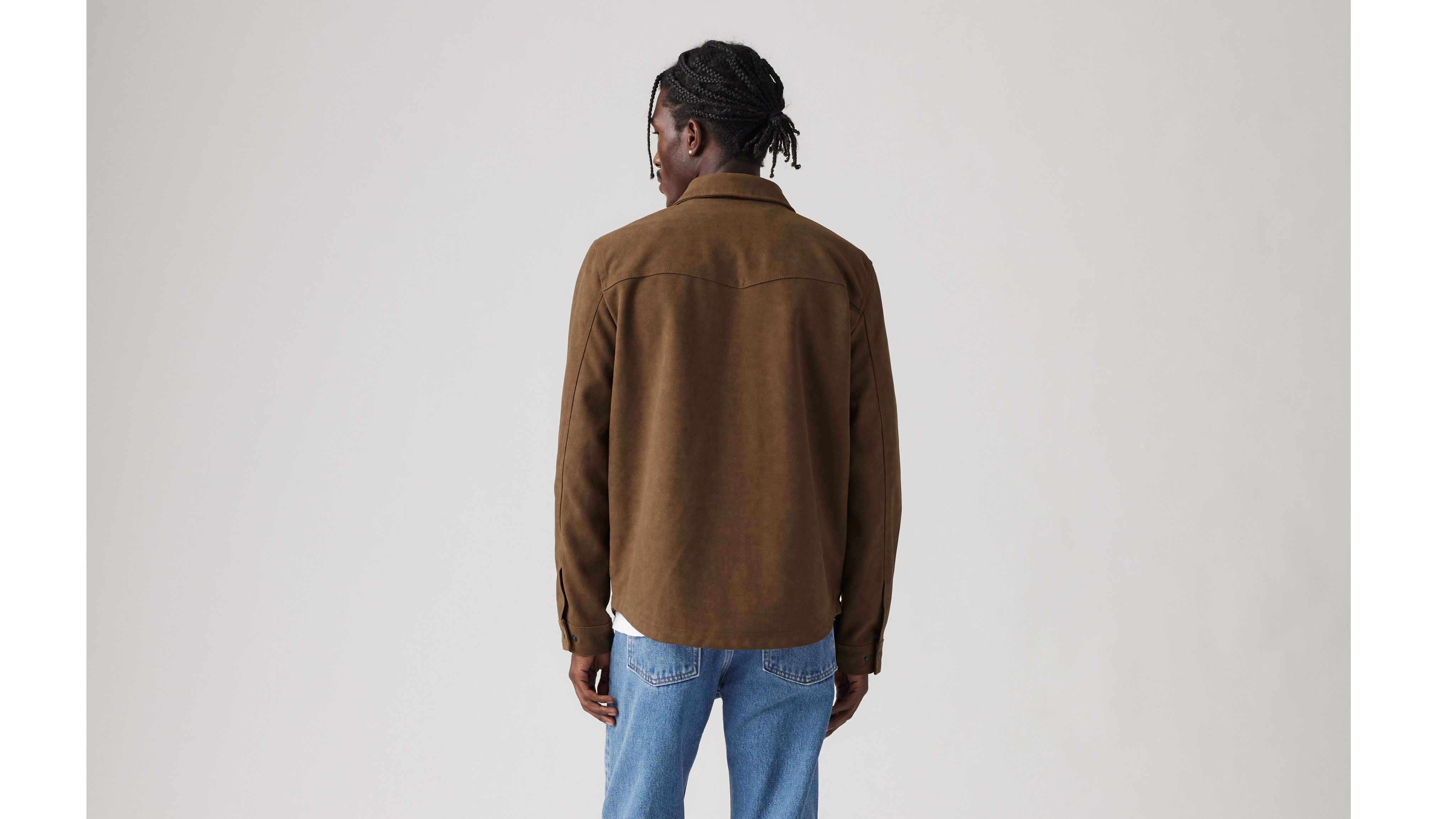 Faux Suede Western Shacket - Brown | Levi's® CA