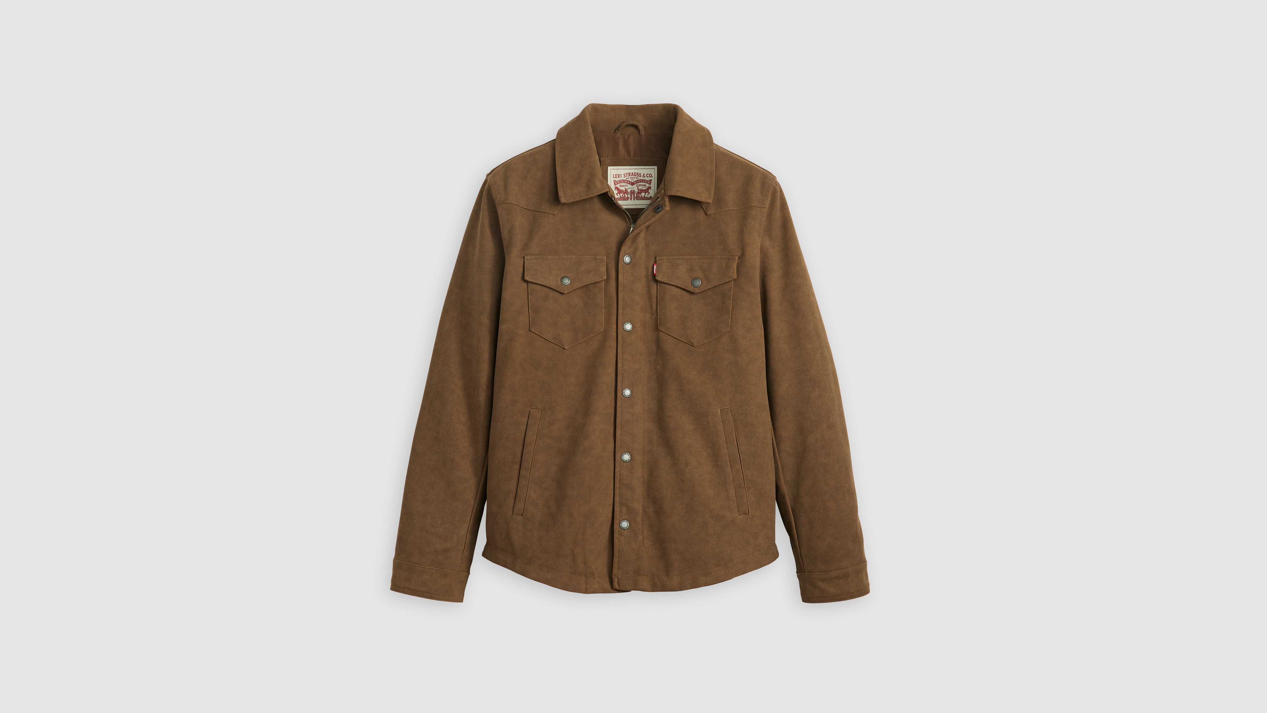 Faux Suede Western Shacket - Brown | Levi's® CA