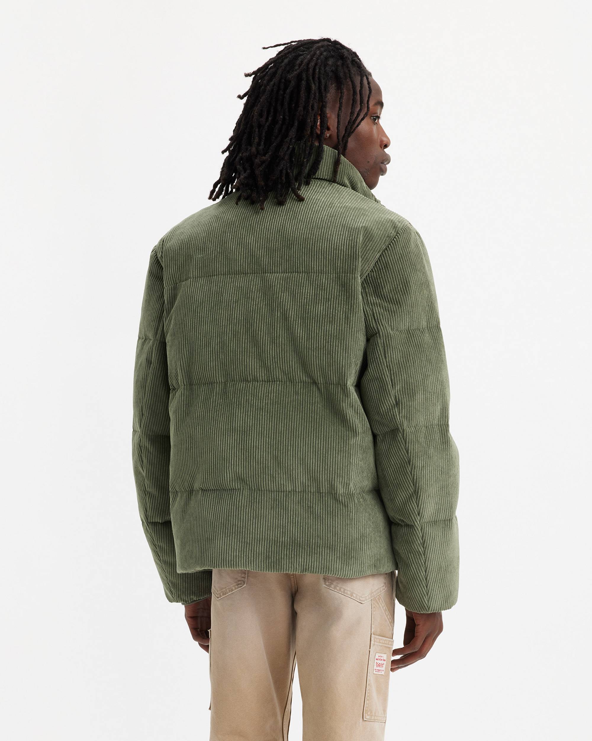 Corduroy Bubble Puffer Jacket - Green | Levi's® US Corduroy Bubble Puffer Jacket - Green | Levi's® US