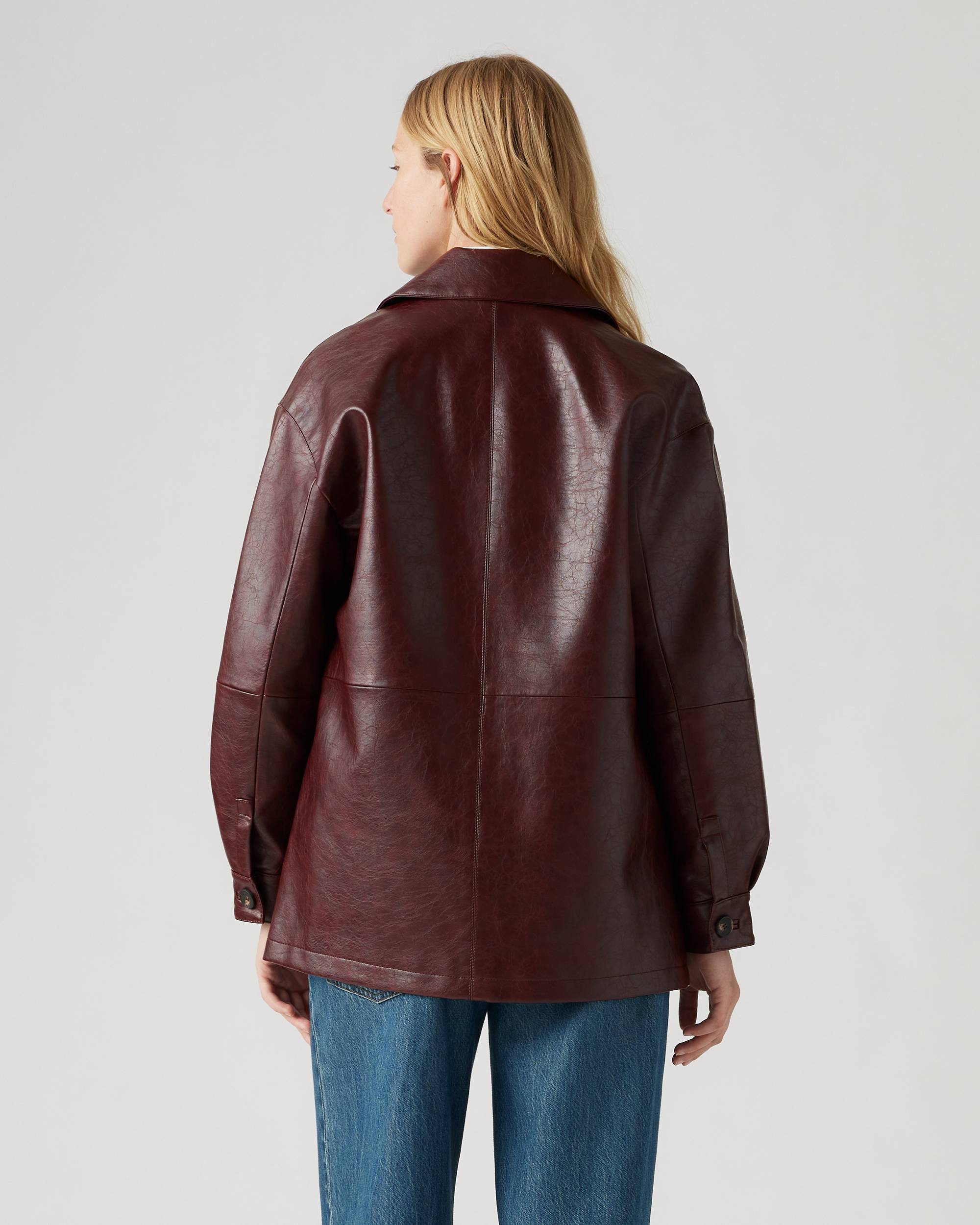 Faux Leather Vintage Blazer - Red | Levi's® US Faux Leather Vintage Blazer - Red | Levi's® US