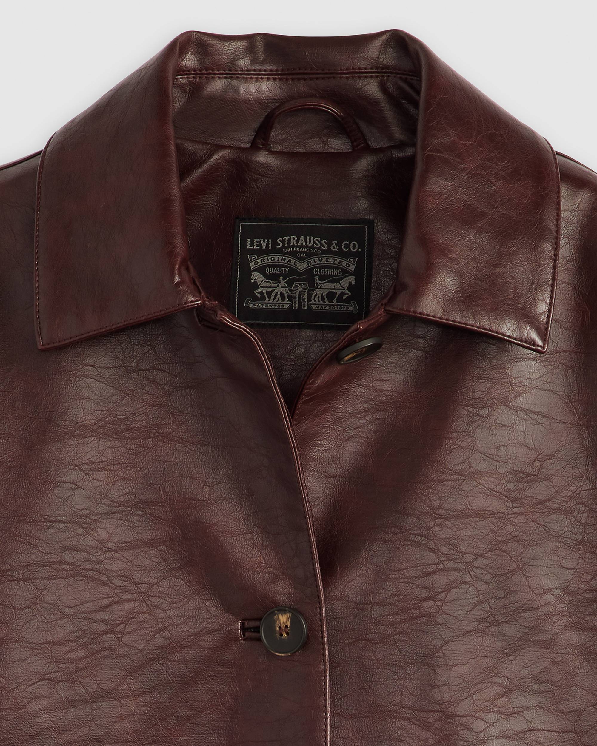 Faux Leather Vintage Blazer - Red | Levi's® US Faux Leather Vintage Blazer - Red | Levi's® US
