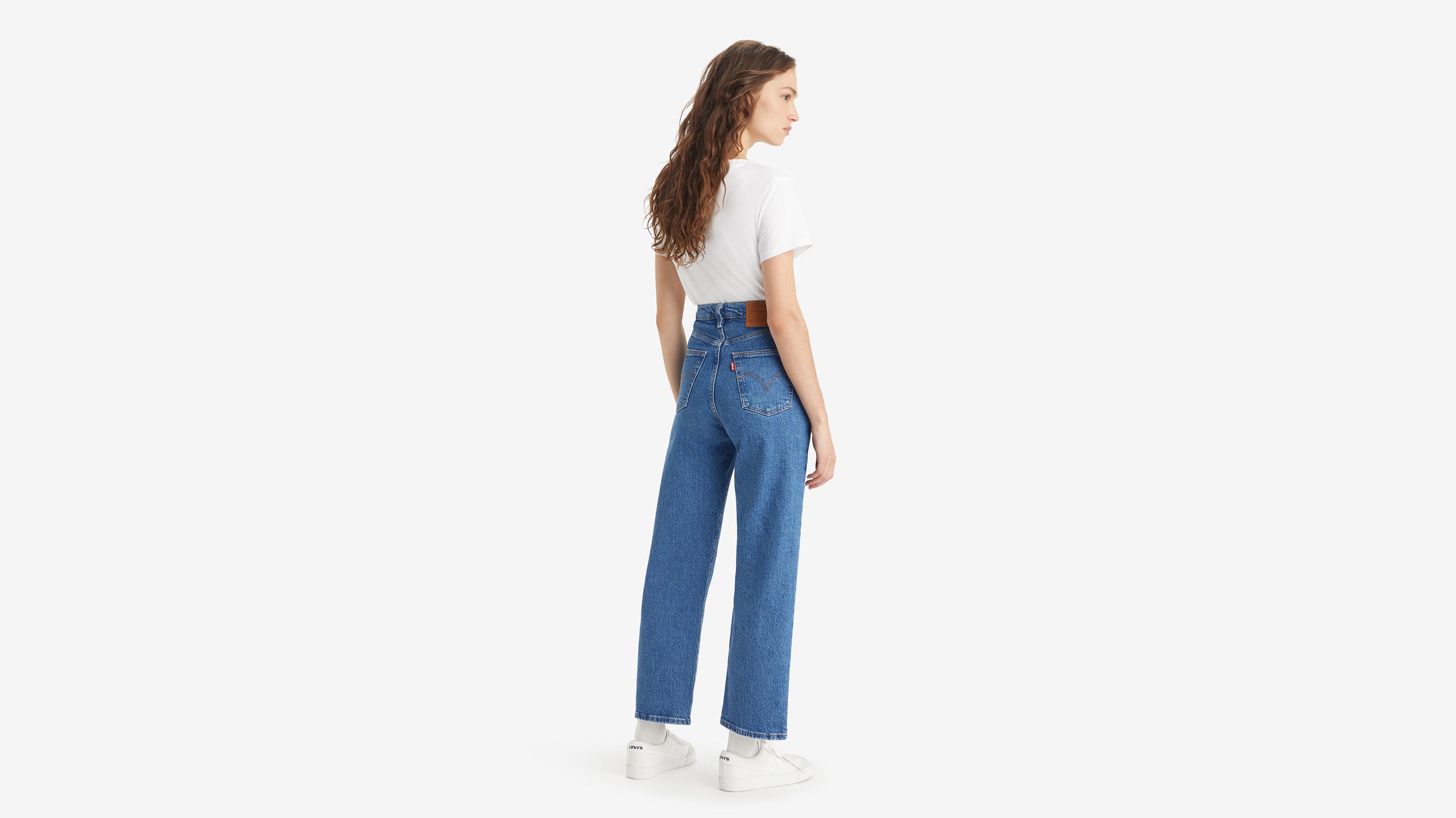 Ribcage Straight Ankle Jeans - Blue | Levi's® GB