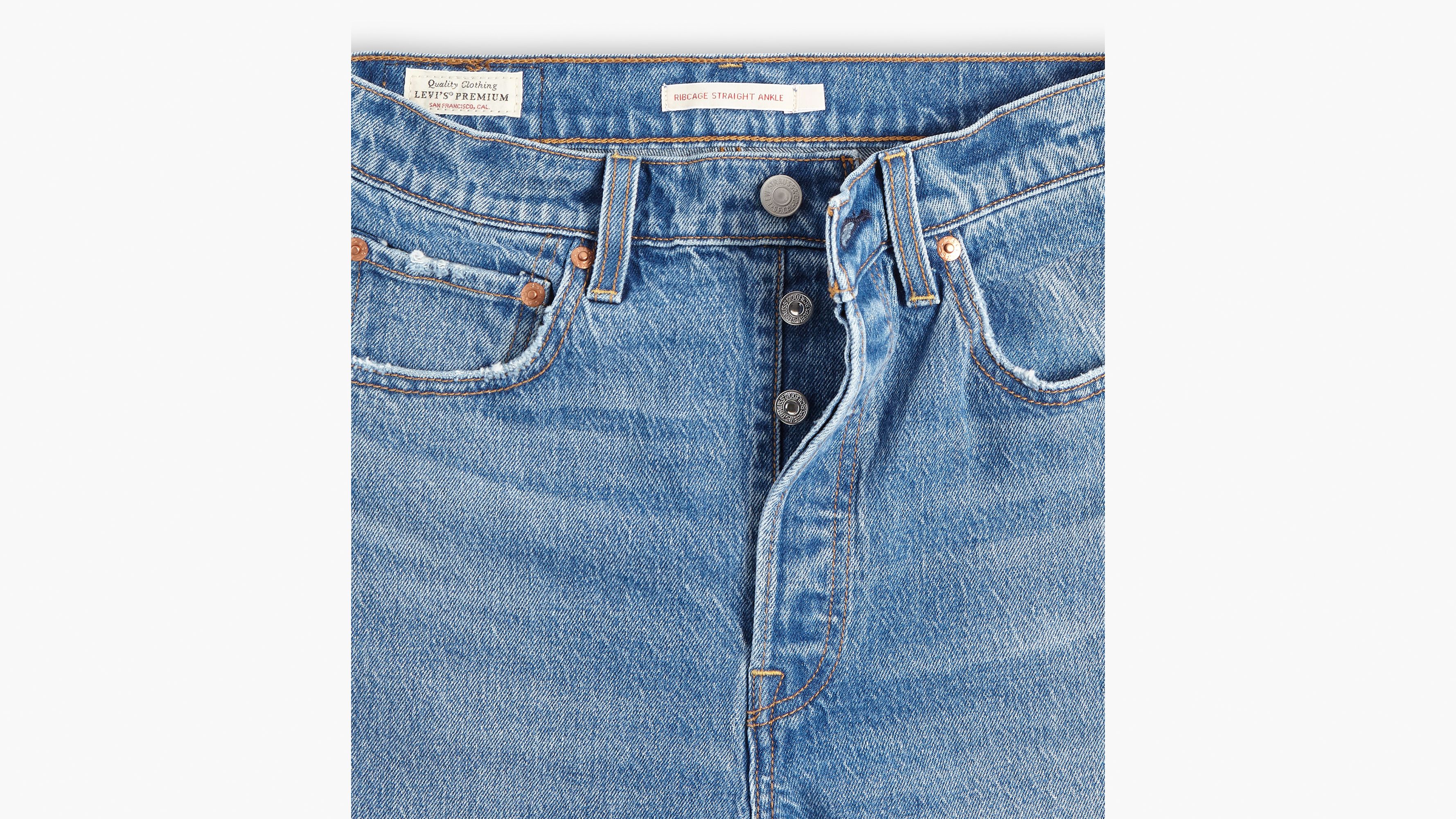 Ribcage Straight Ankle Jeans - Blue | Levi's® GB